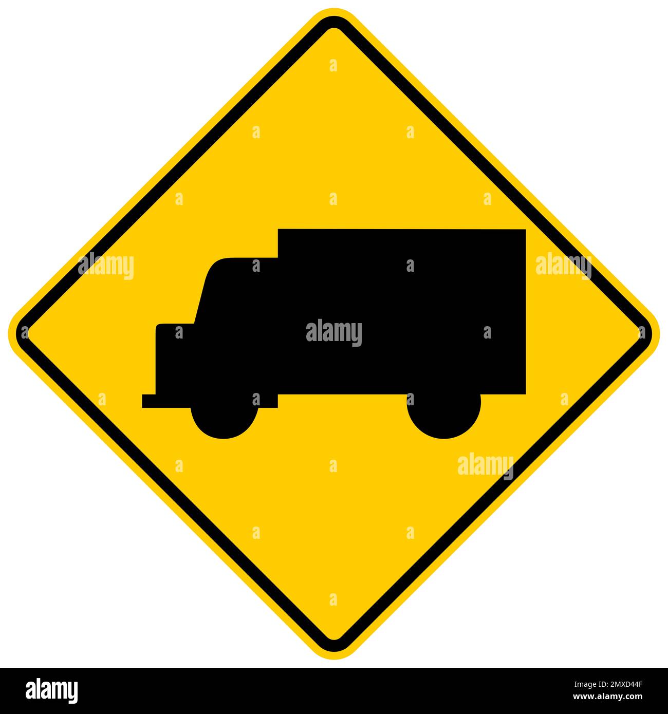 Truck warning sign hi-res stock photography and images - Alamy