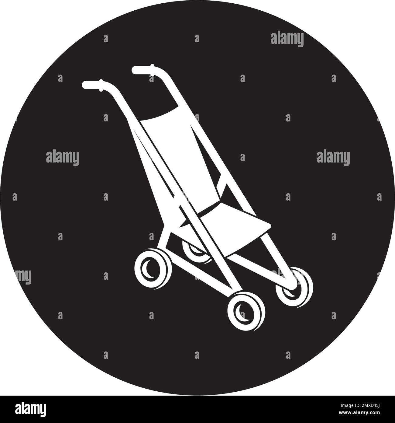 stroller icon vector illustration logo design Stock Vector Image & Art ...
