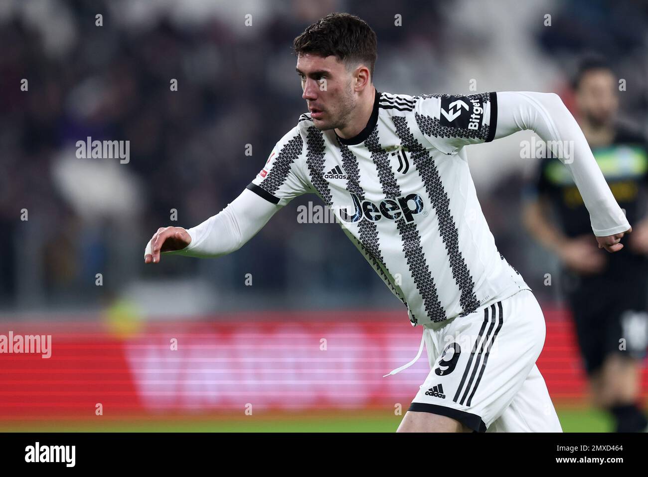 Turin, Italy . February 2, 2023, Dusan Vlahovic of Juventus Fc looks on ...