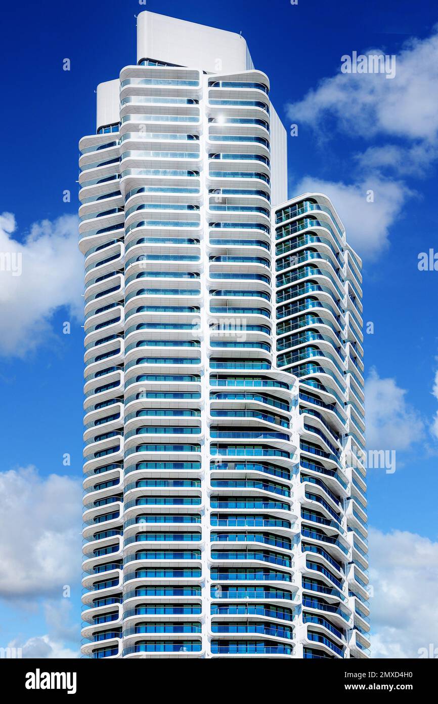 residential high-rise building Grand Tower, Germany, Hesse, Frankfurt ...