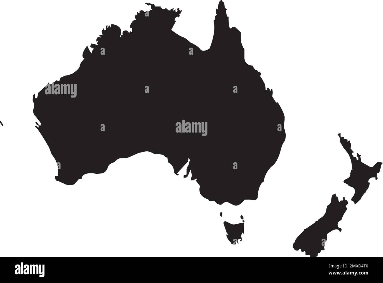 Simple australia map outline Cut Out Stock Images & Pictures - Alamy