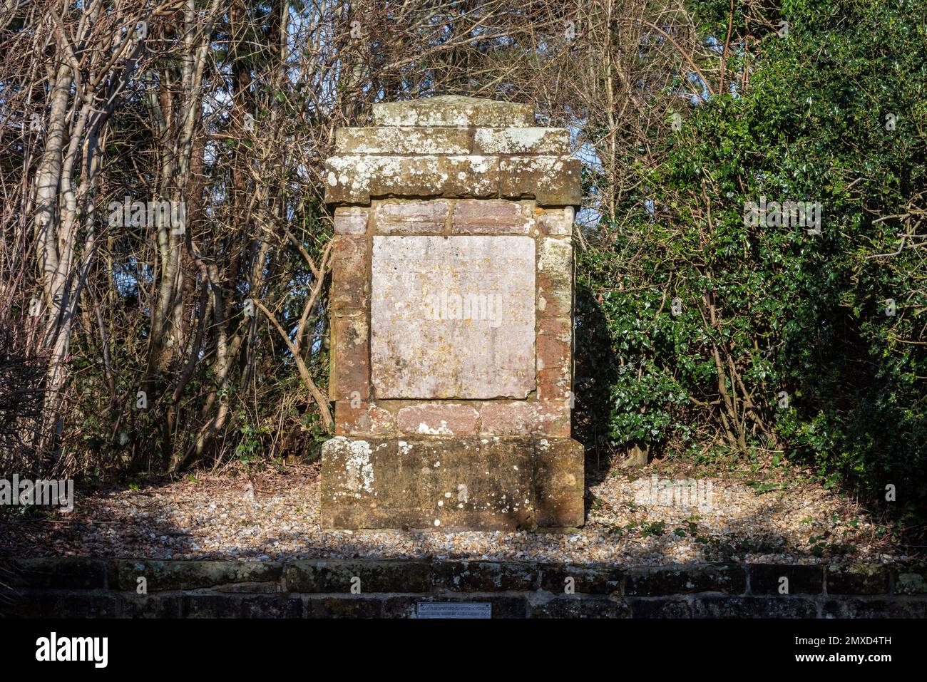 Heathfield, January 18th 2023: Jack Cade's monument at Cade Street ...
