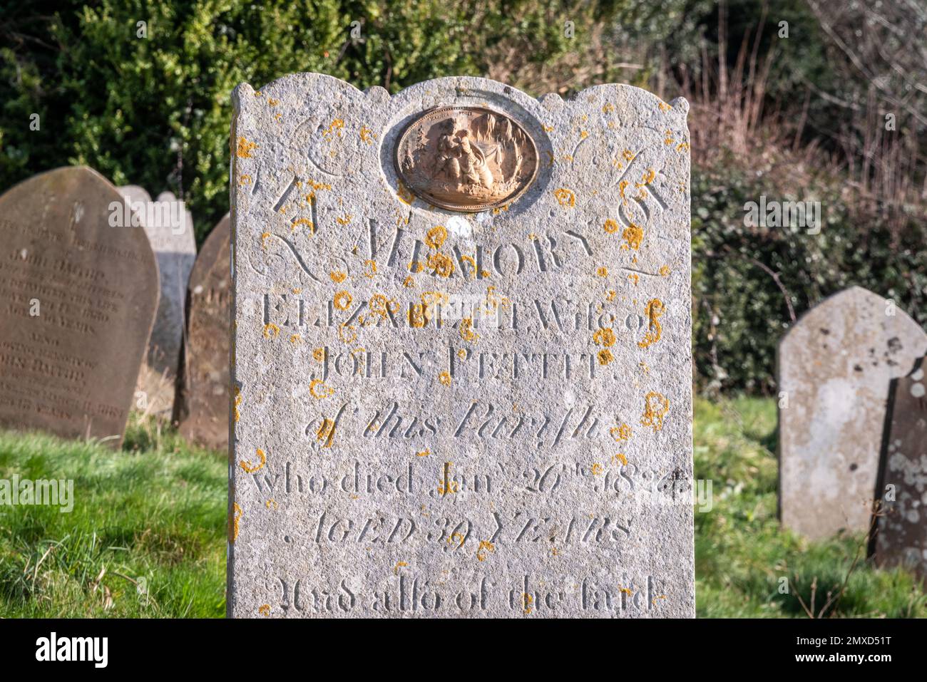 Heathfield, January 18th 2023: Terra Cotta gravestones at Heathfield ...