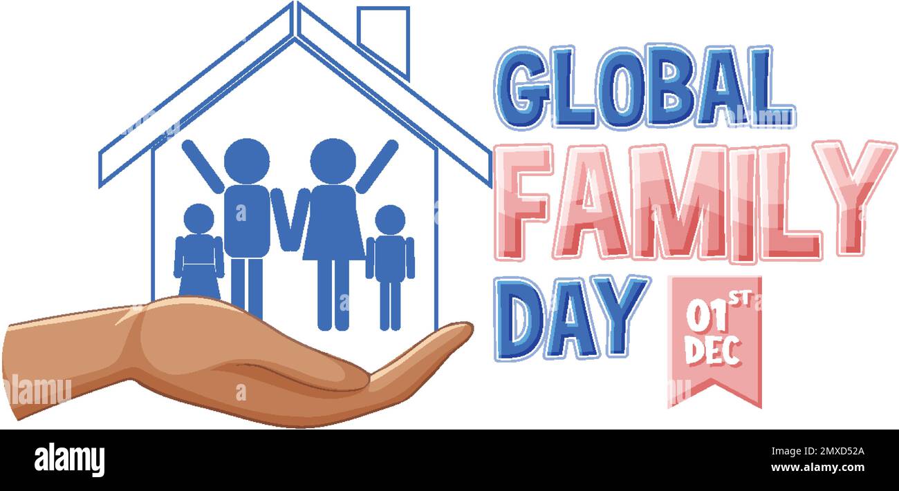 Global Family Day Baner Design illustration Stock Vector Image & Art ...