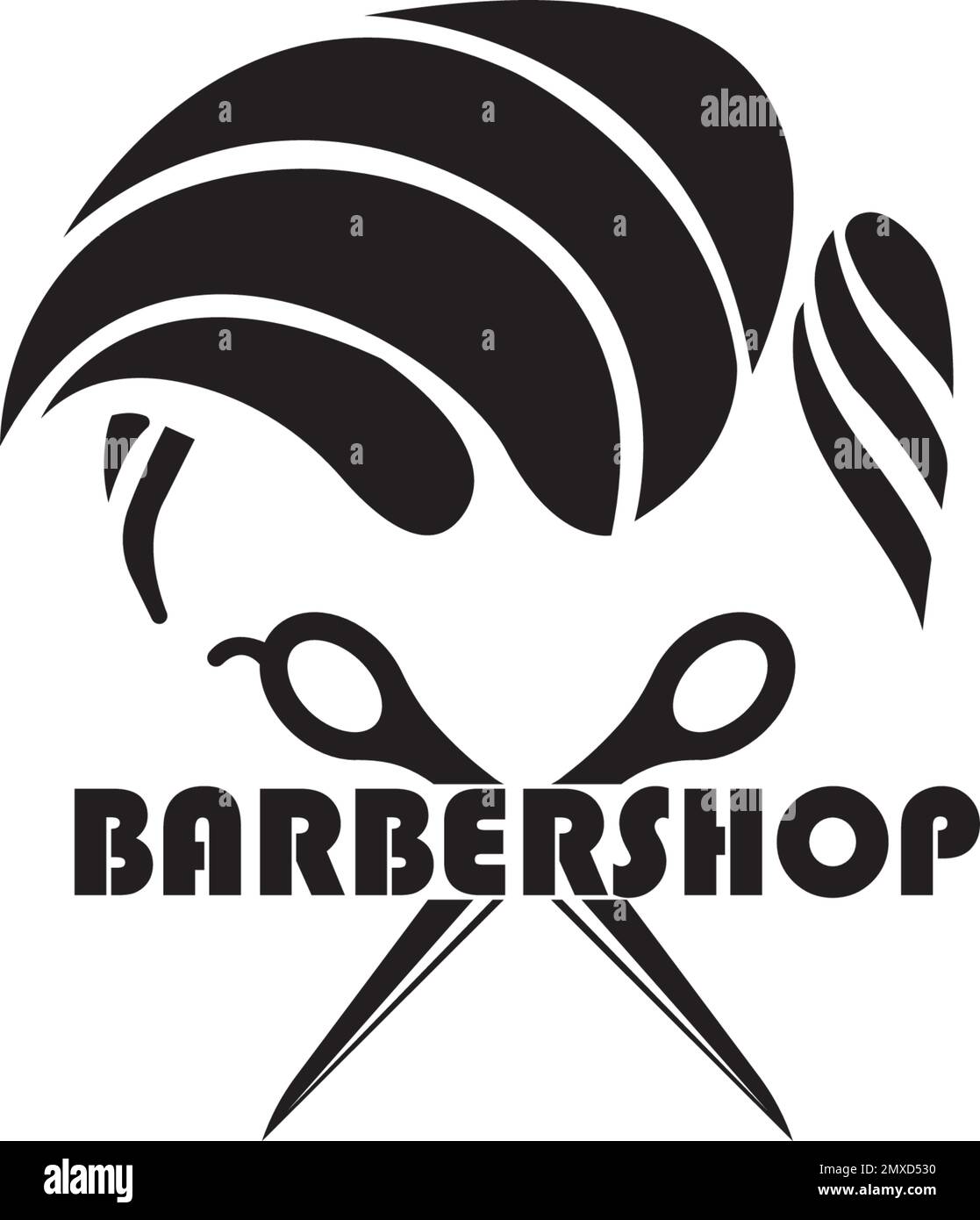 Barber vector icon illustration logo design Stock Vector Image & Art ...