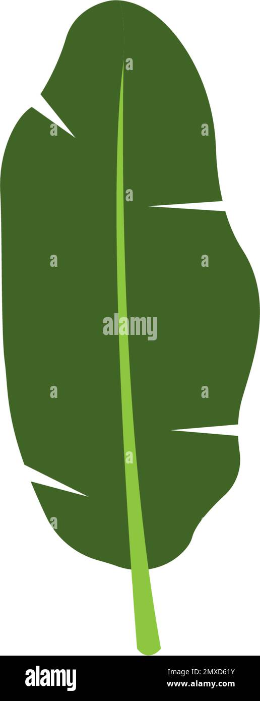 Banana leaf icon stock vector illustration logo design Stock Vector ...