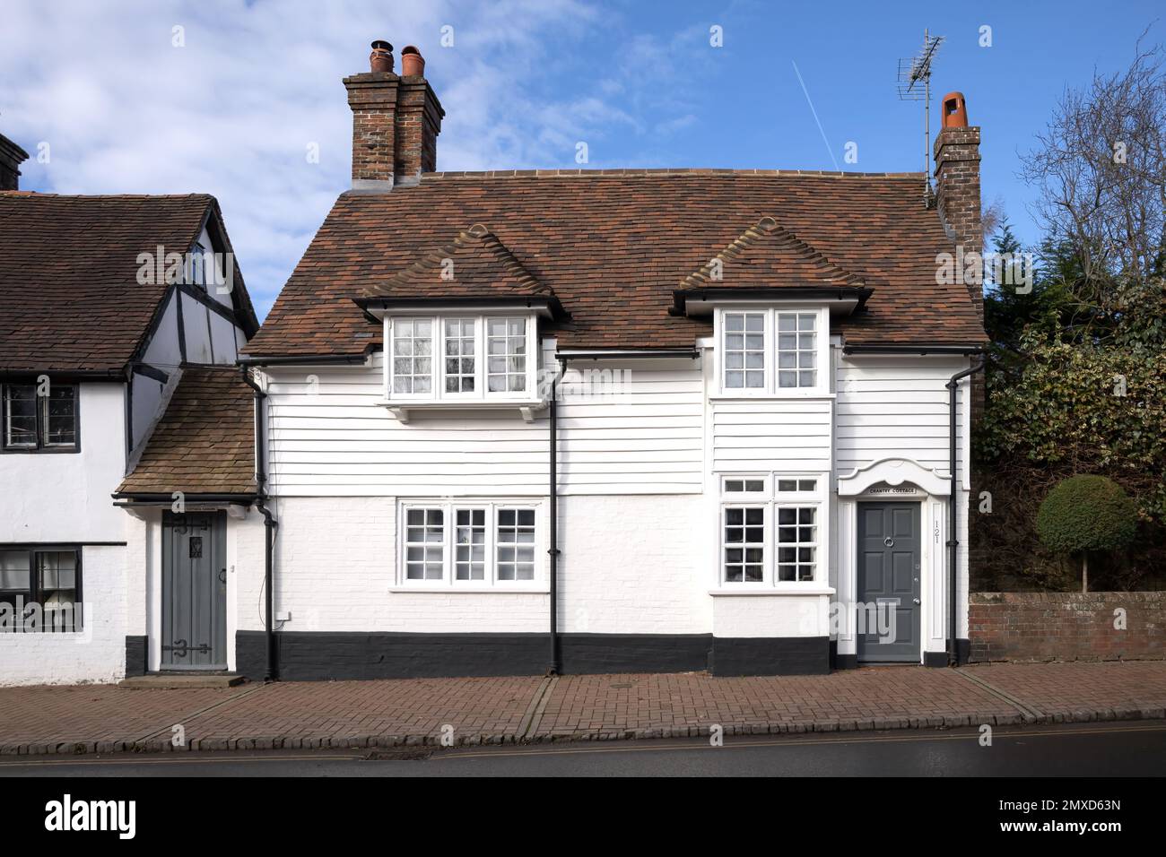LINDFIELD, WEST SUSSEX, UK - FEBRUARY 01 : View of historical buildings ...