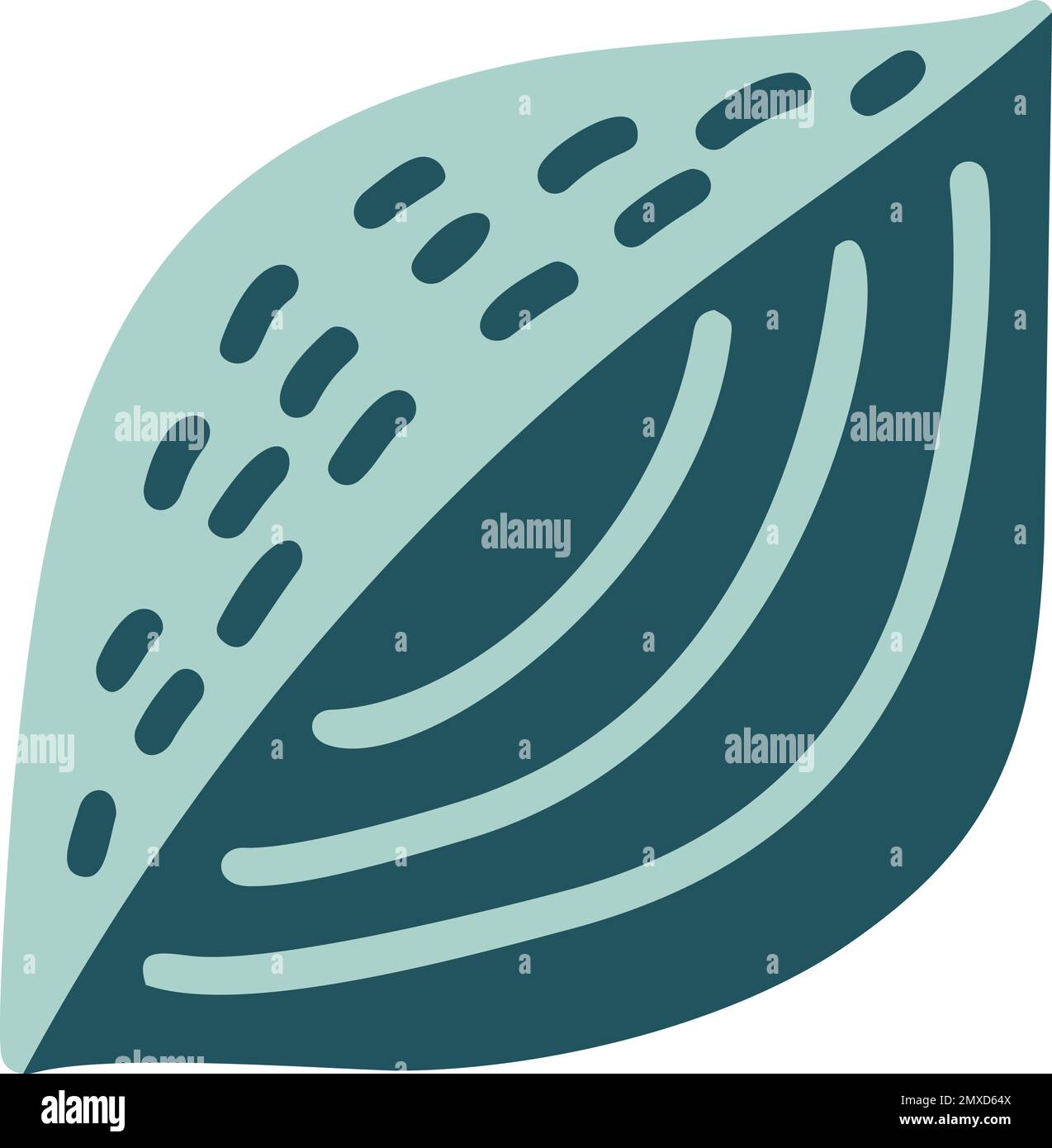 Groovy 70s hippie spring vector leaf print. Positive floral ...