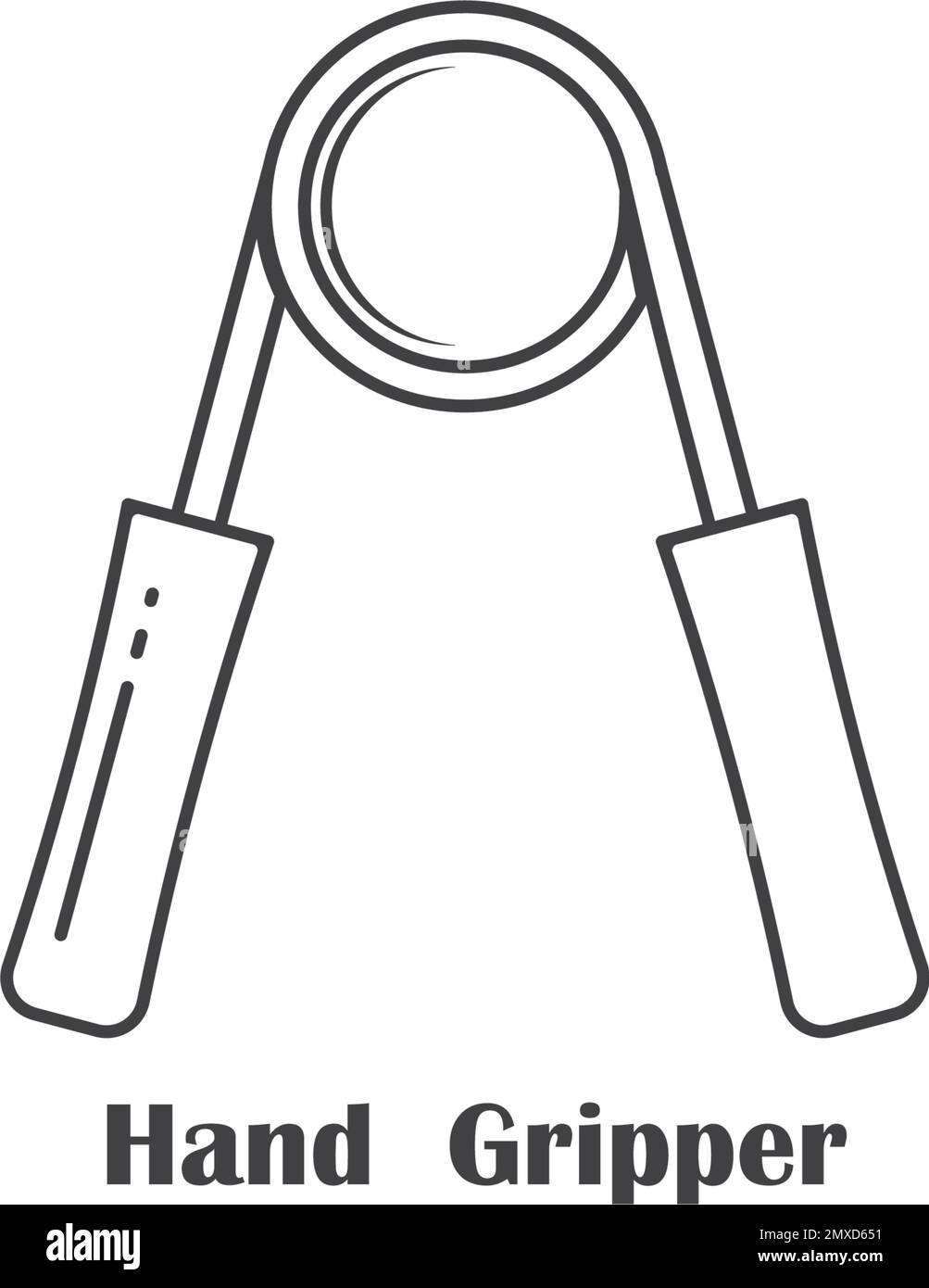 hand gripper isolated icon. filled style flat gym sign for mobile ...