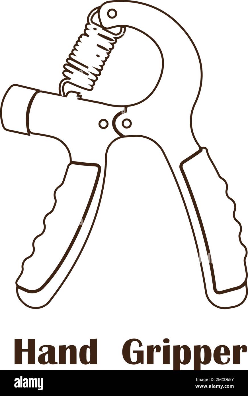 hand gripper isolated icon. filled style flat gym sign for mobile ...