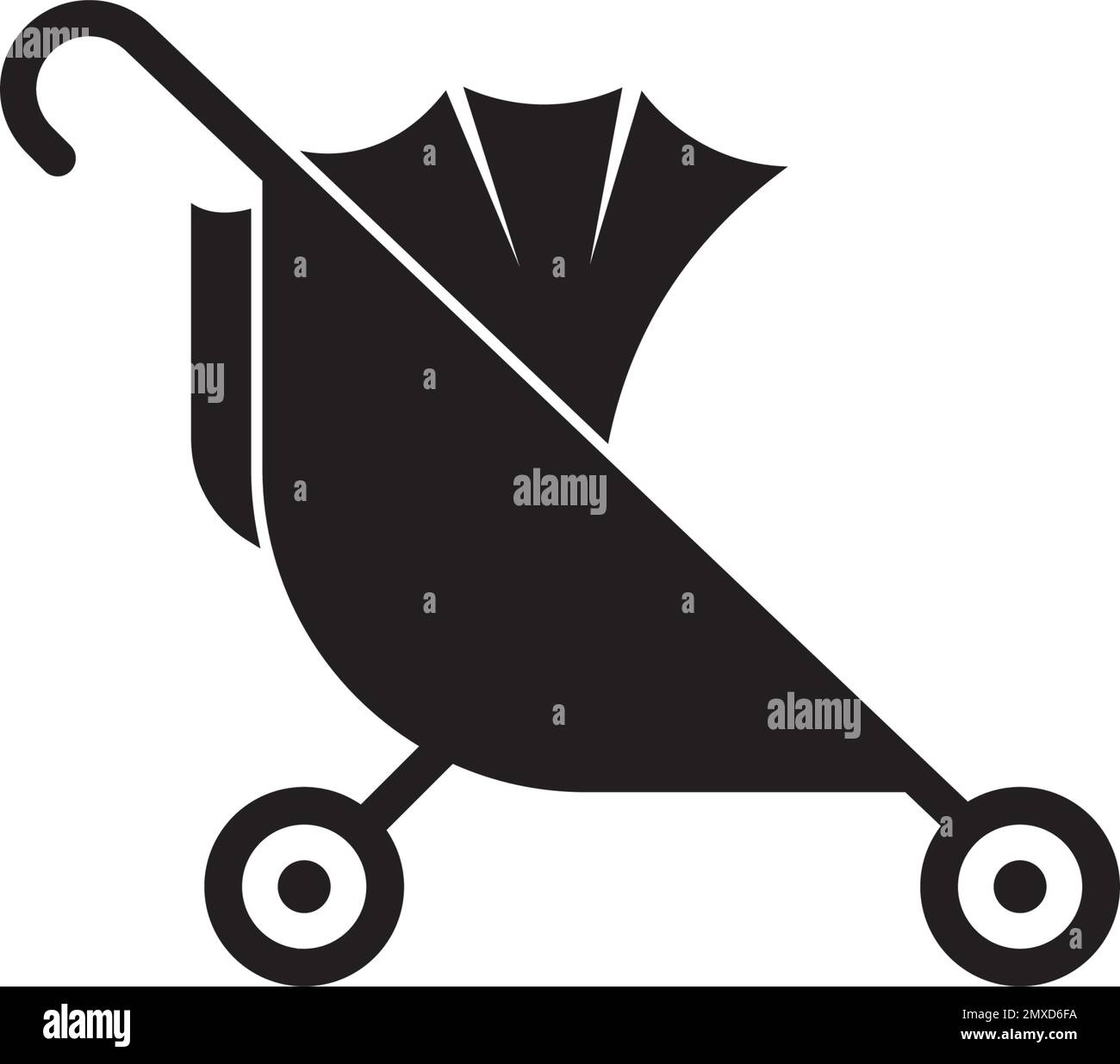 stroller icon vector illustration logo design Stock Vector Image & Art ...