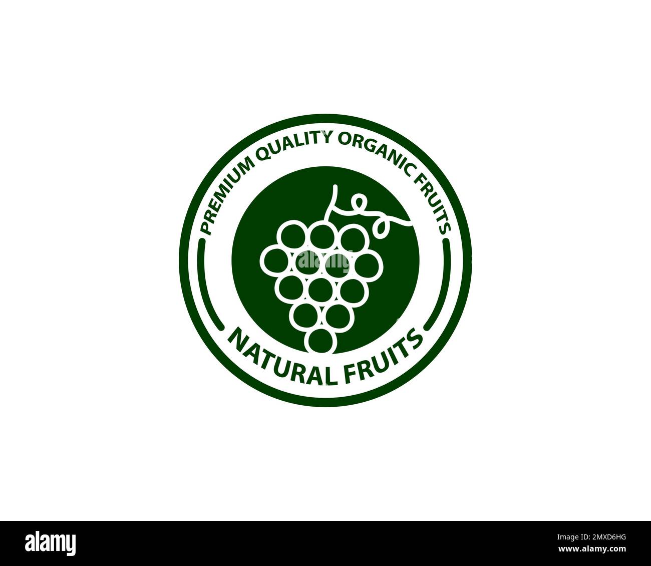 Sticker grapes fruit icon hi-res stock photography and images - Alamy