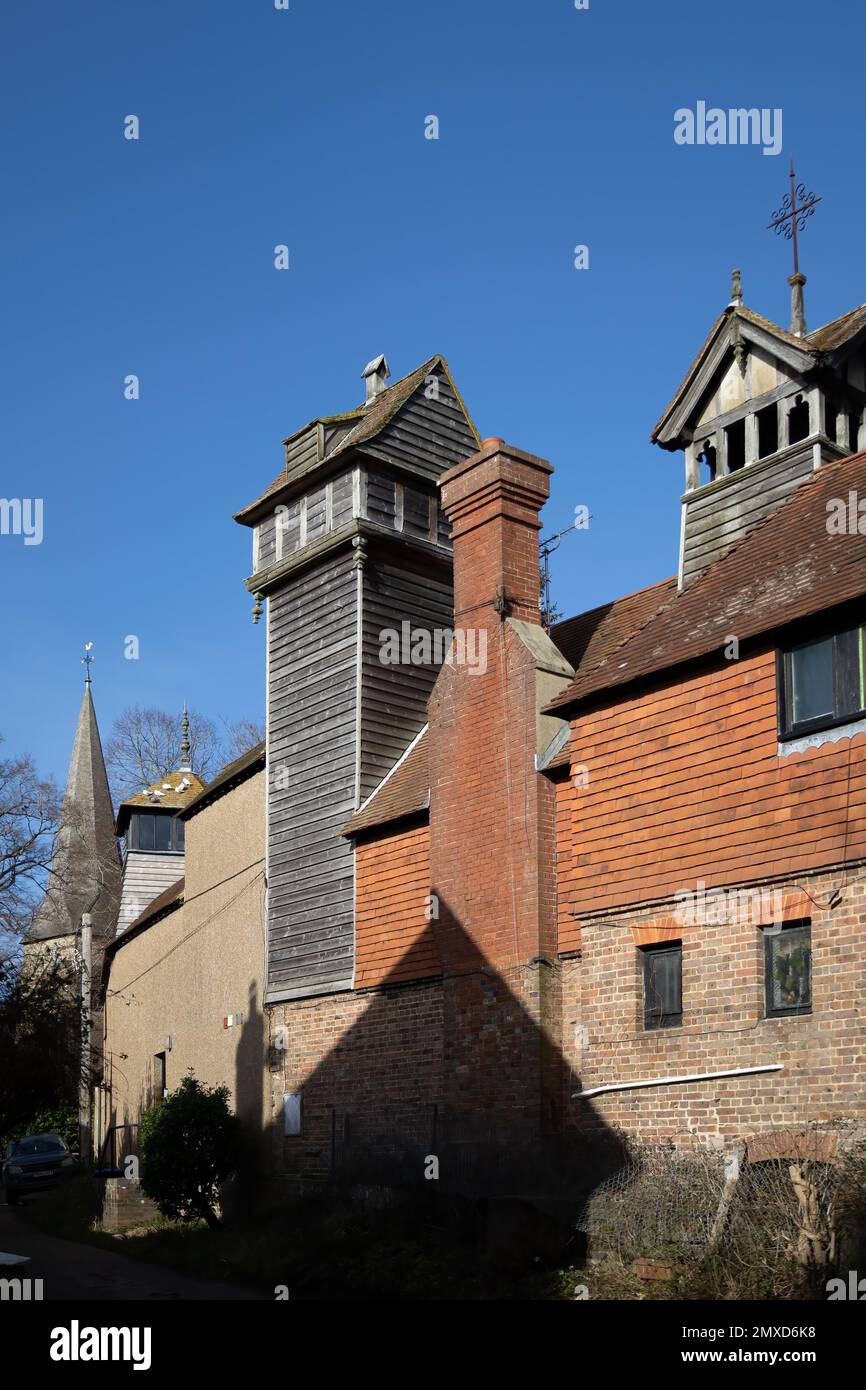 LINDFIELD, WEST SUSSEX, UK - FEBRUARY 01 : View of historical buildings ...