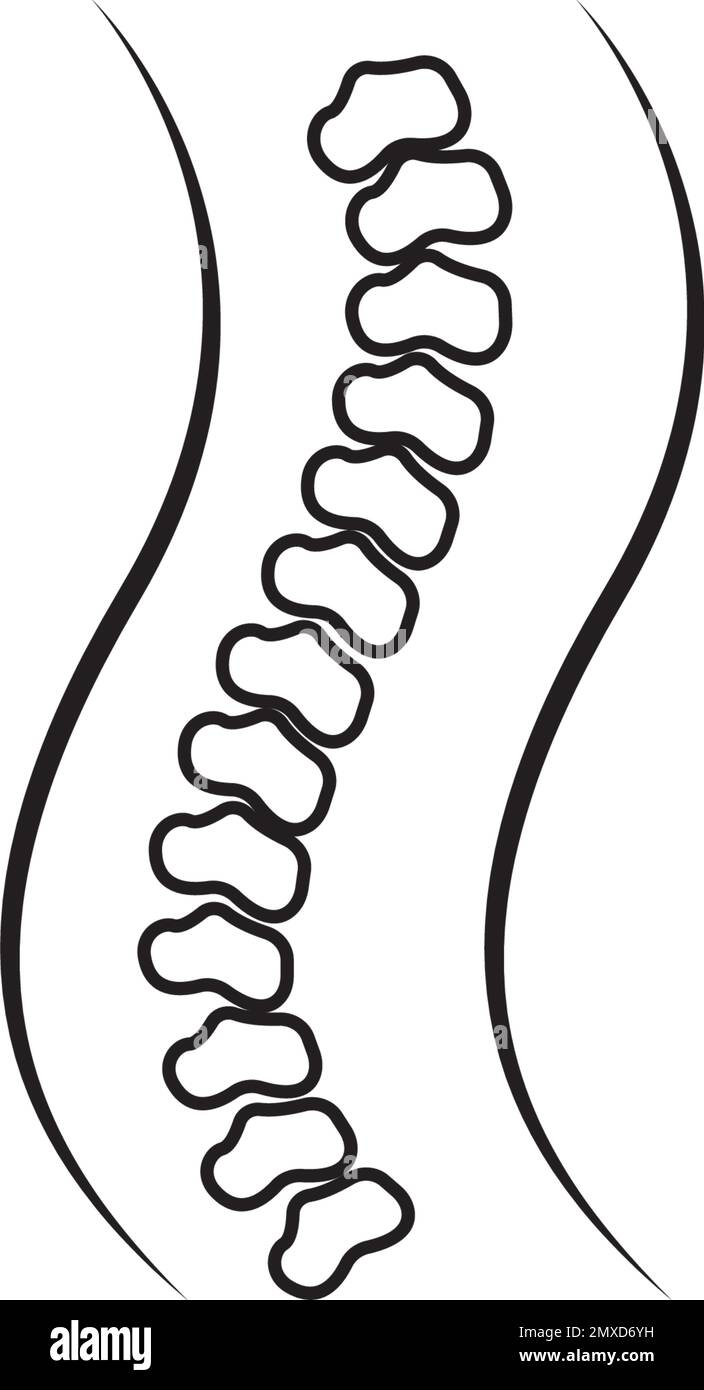Spine icon vector illustration logo design Stock Vector Image & Art - Alamy