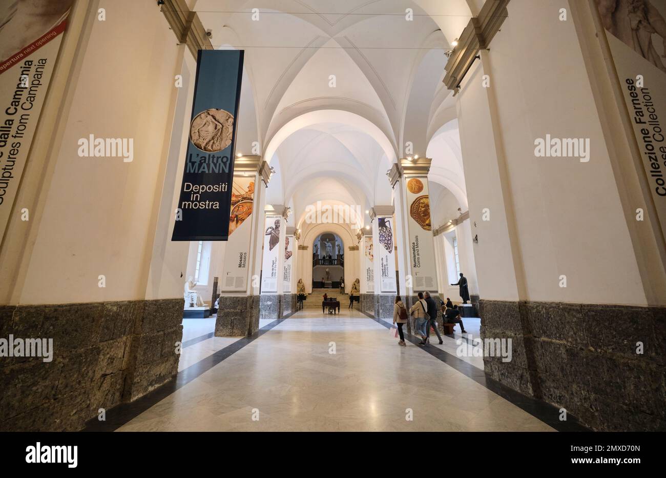 View of the front entrance inside main lobby area. At the Archeological ...