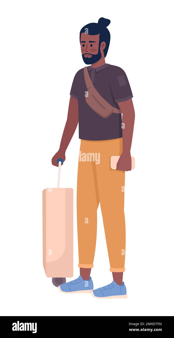 Male tourist character suitcase animation hi-res stock photography and ...