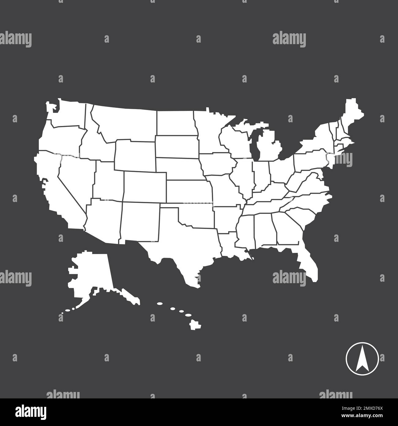 United States map icon vector illustration symbol design Stock Vector ...