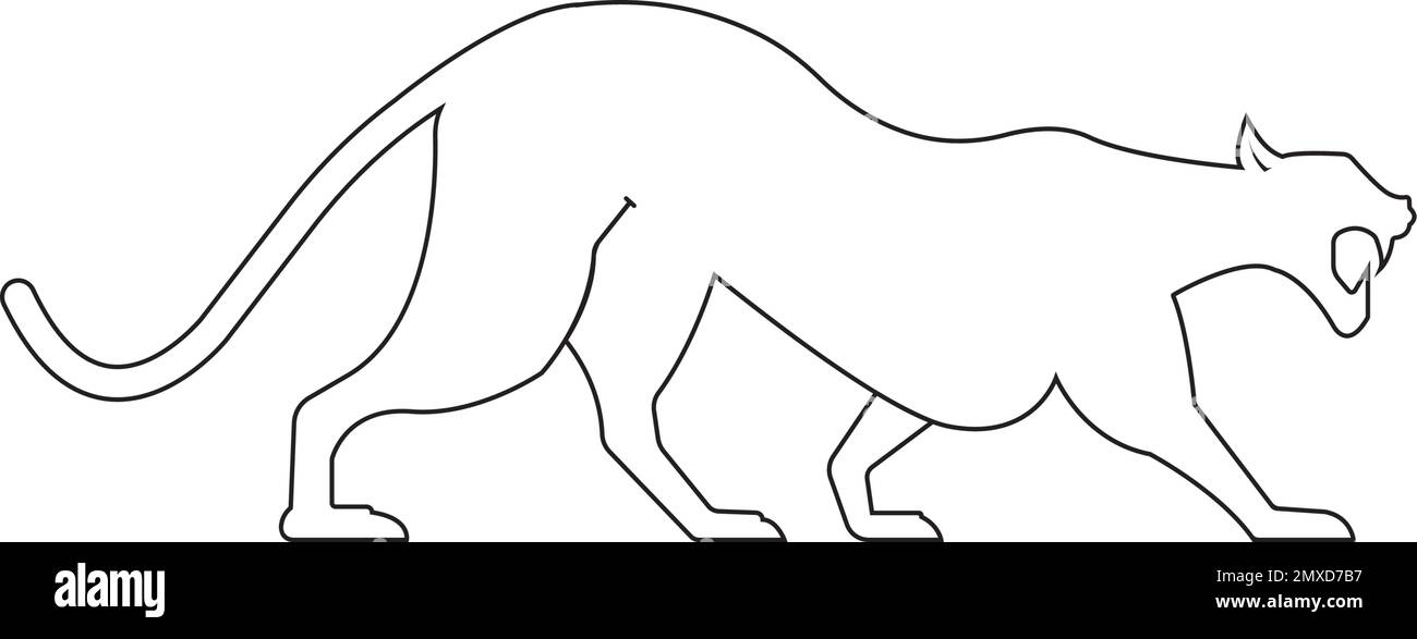 Tiger mascot running Black and White Stock Photos & Images - Alamy