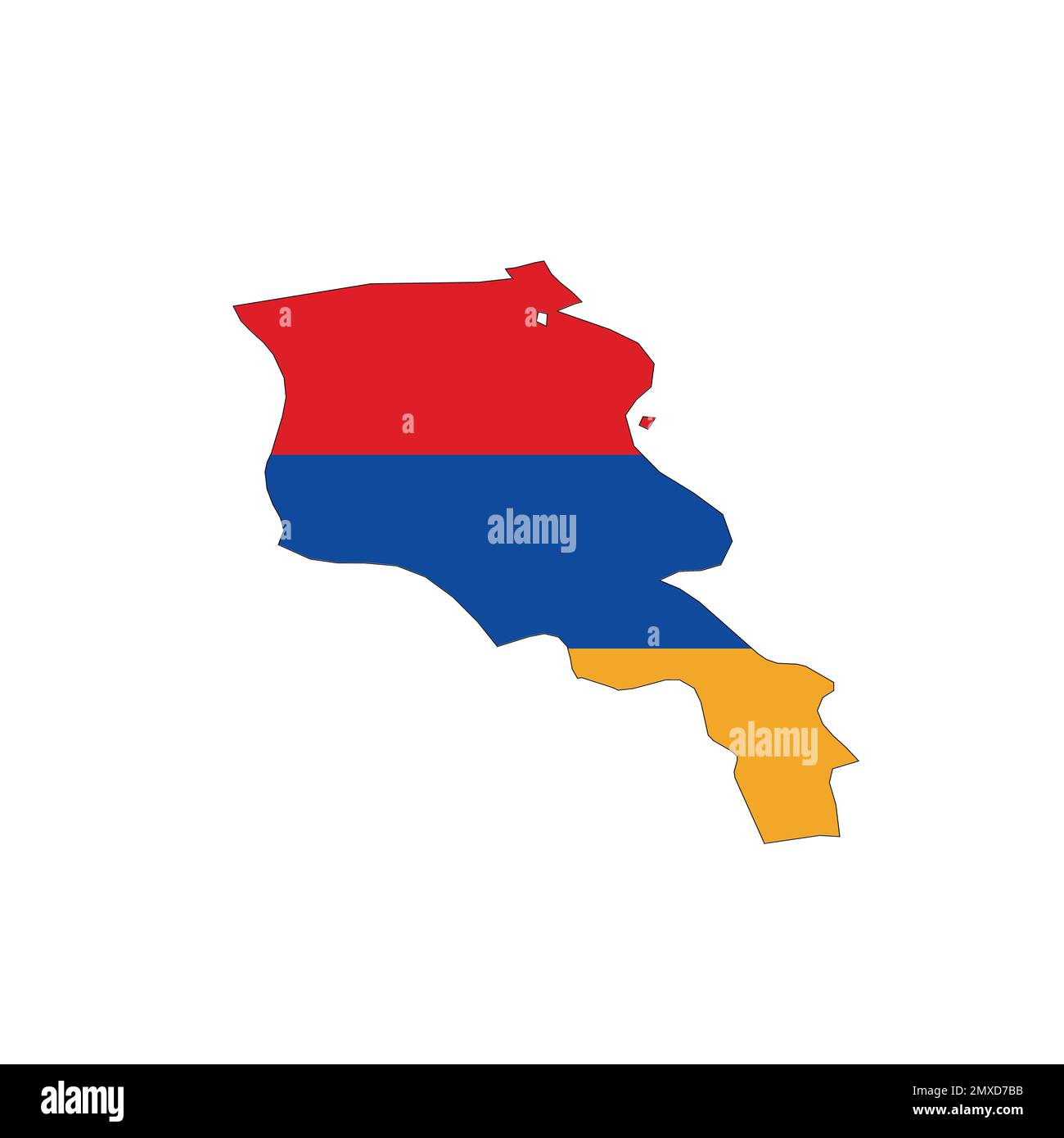 Armenia national flag in a shape of country map Stock Vector Image ...