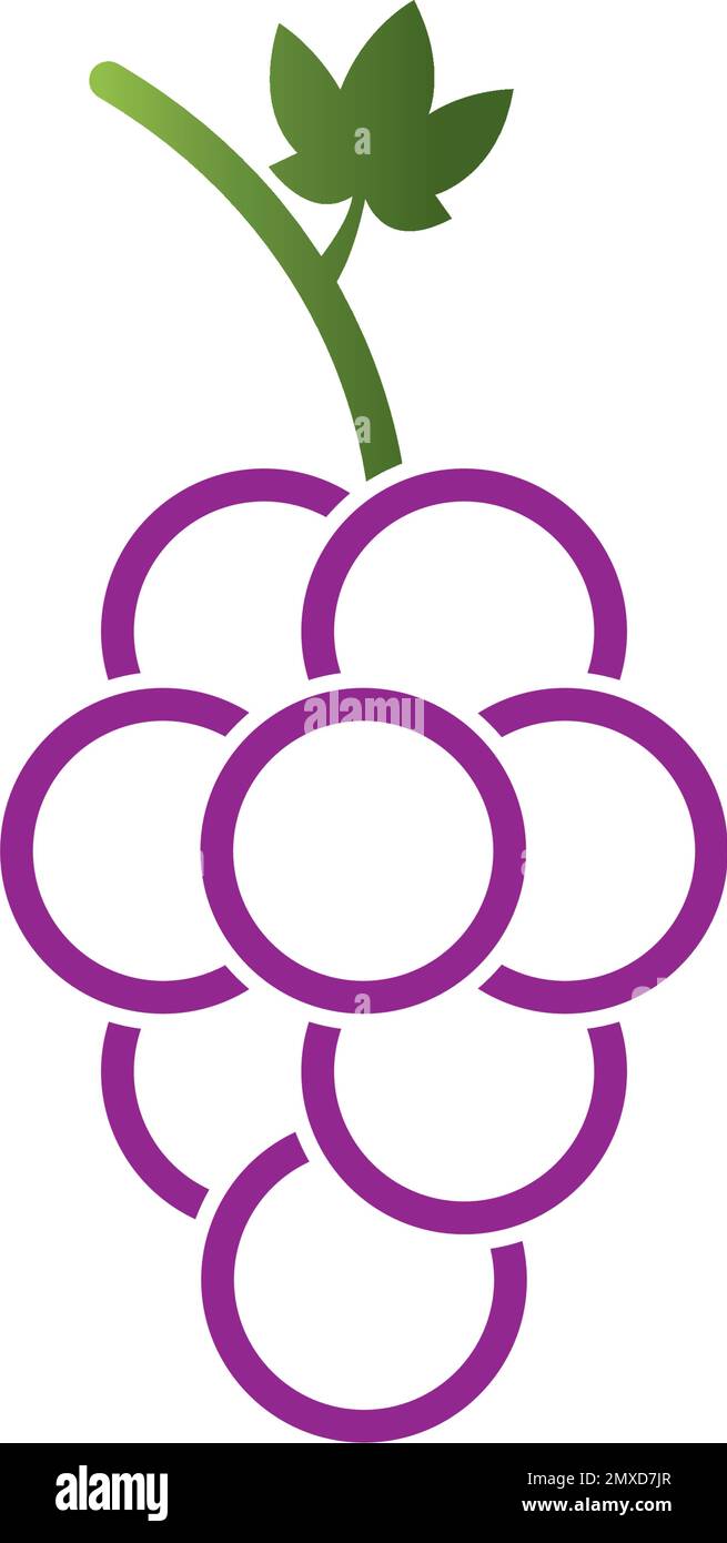 Grape icon vector illustration logo design Stock Vector Image & Art - Alamy