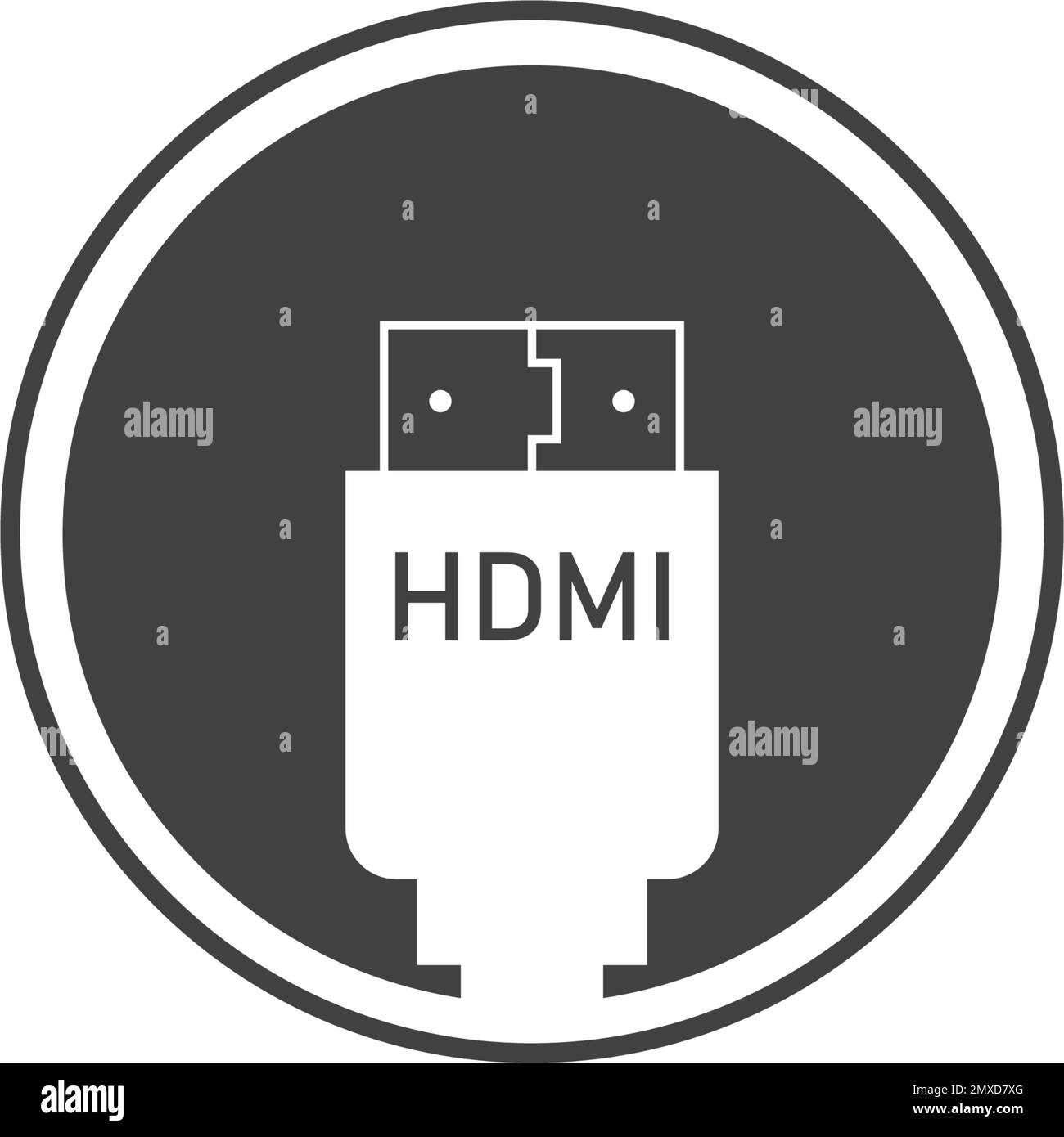 Hdmi Connector Vector Iconillustration Logo Template Stock Vector Image And Art Alamy