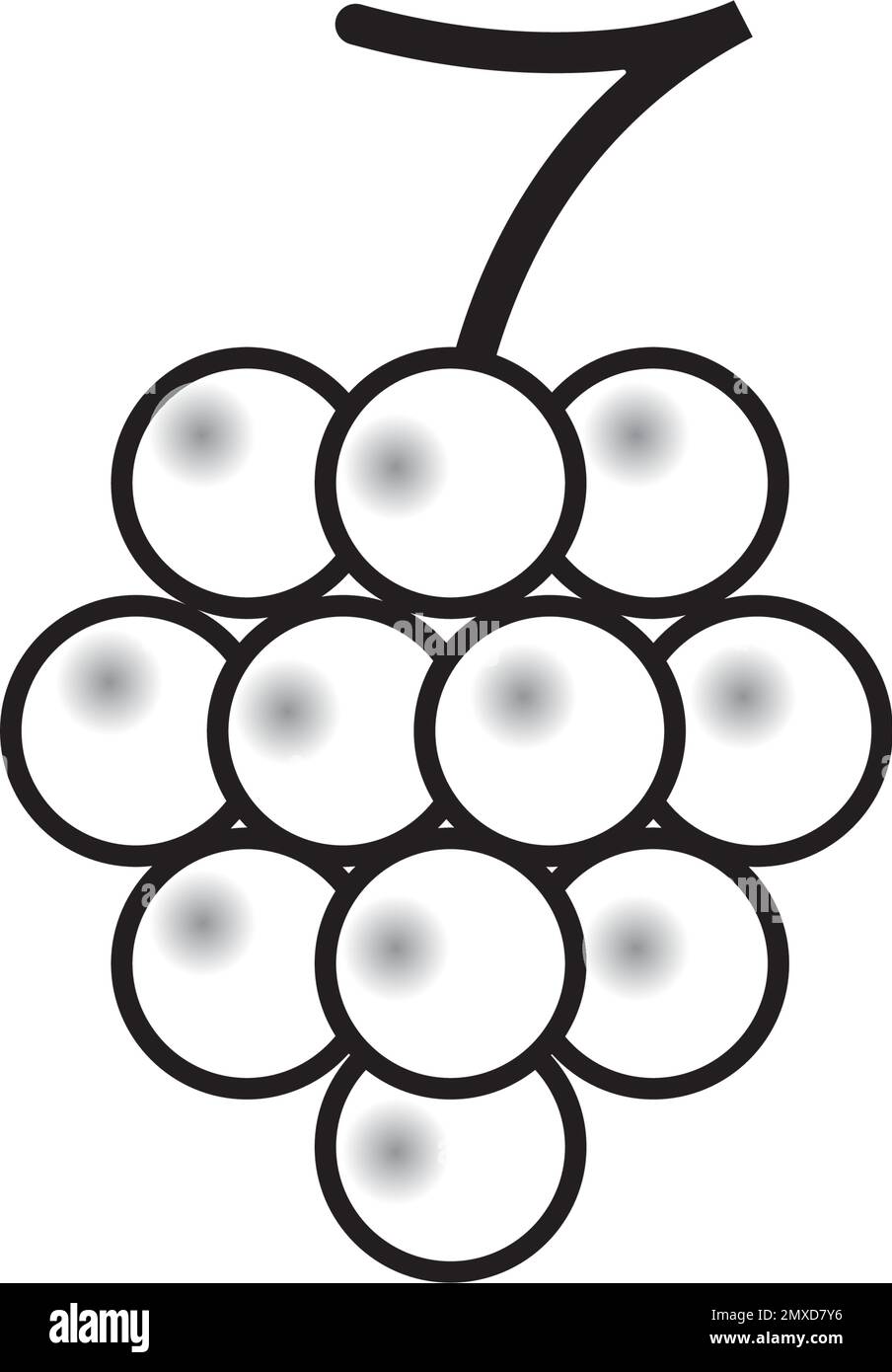 Grape icon vector illustration logo design Stock Vector Image & Art - Alamy