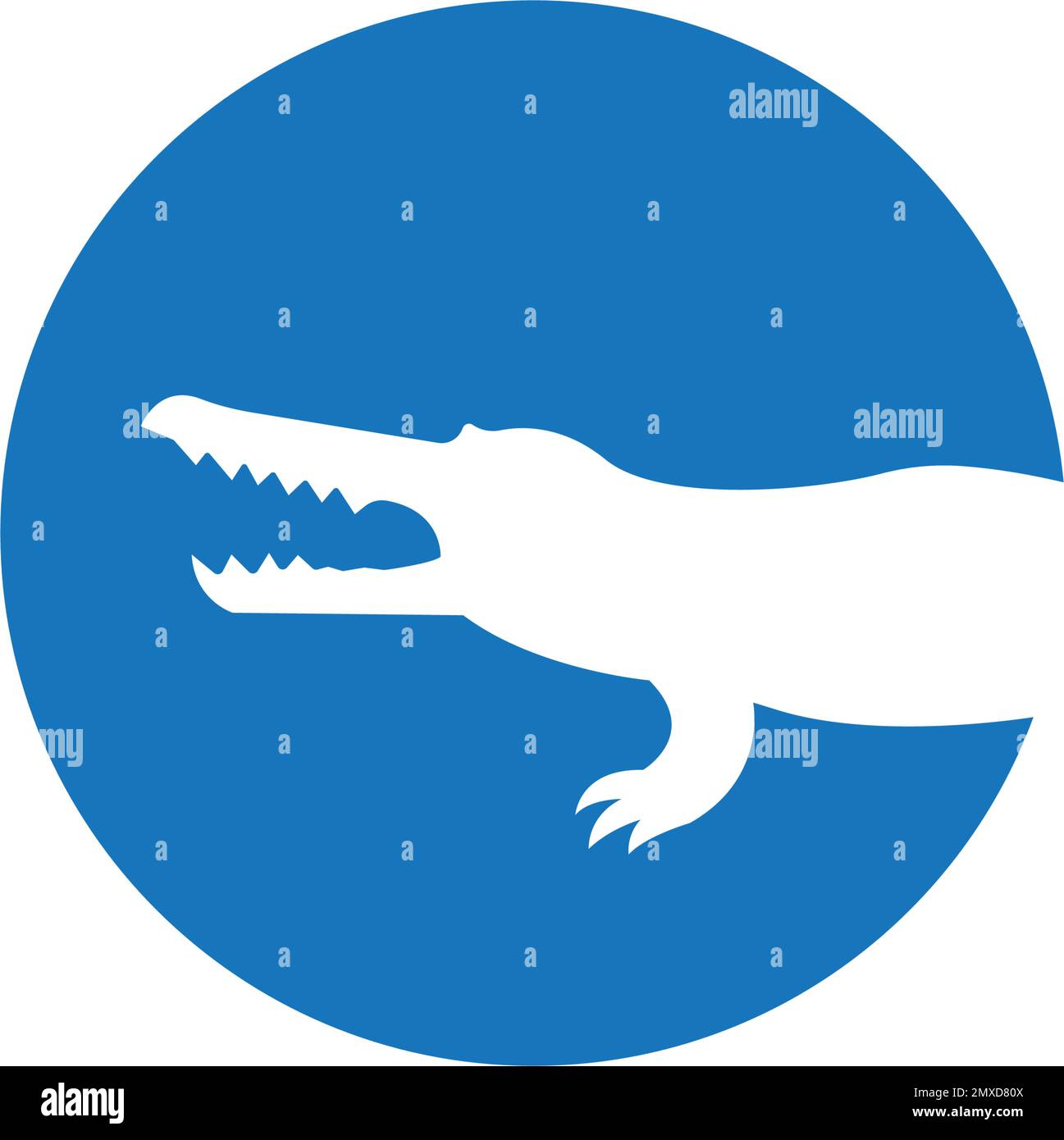 Crocodile icon silhouette vector illustration logo design Stock Vector ...