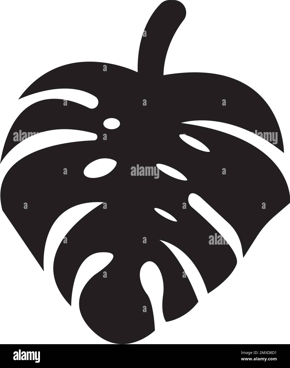 Monstera plant leaf logo hi-res stock photography and images - Alamy