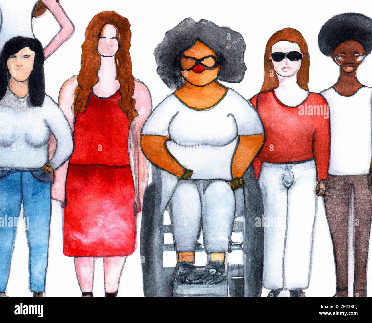 Different people stand side hi-res stock photography and images - Alamy