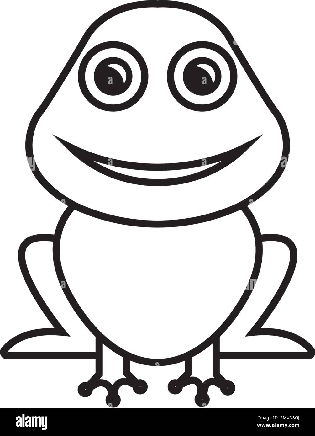 Frog icon vector illustration logo design template Stock Vector Image ...