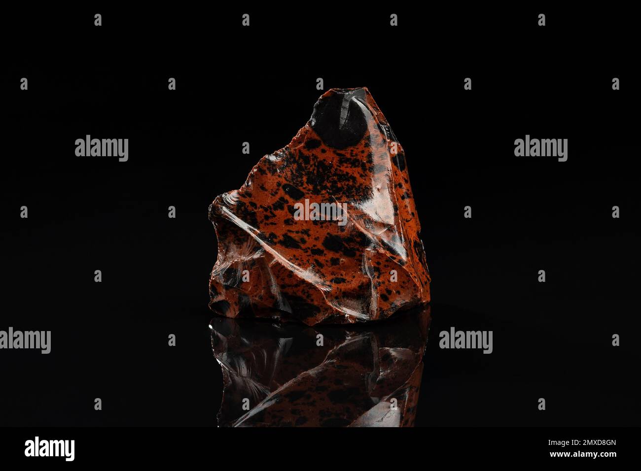 Uncut Mahogany Obsidian or Volcanic Glass Mineral Stone Specimen on ...