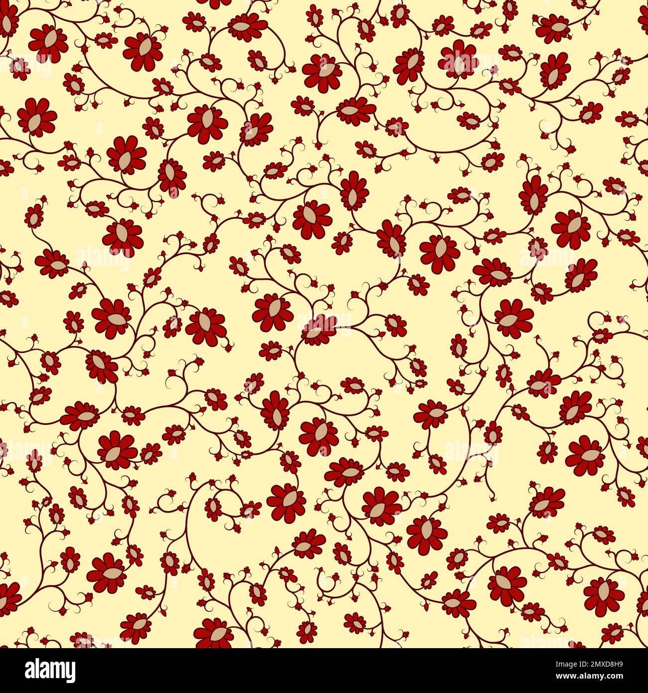 Oriental floral ornament, seamless pattern background design Stock ...