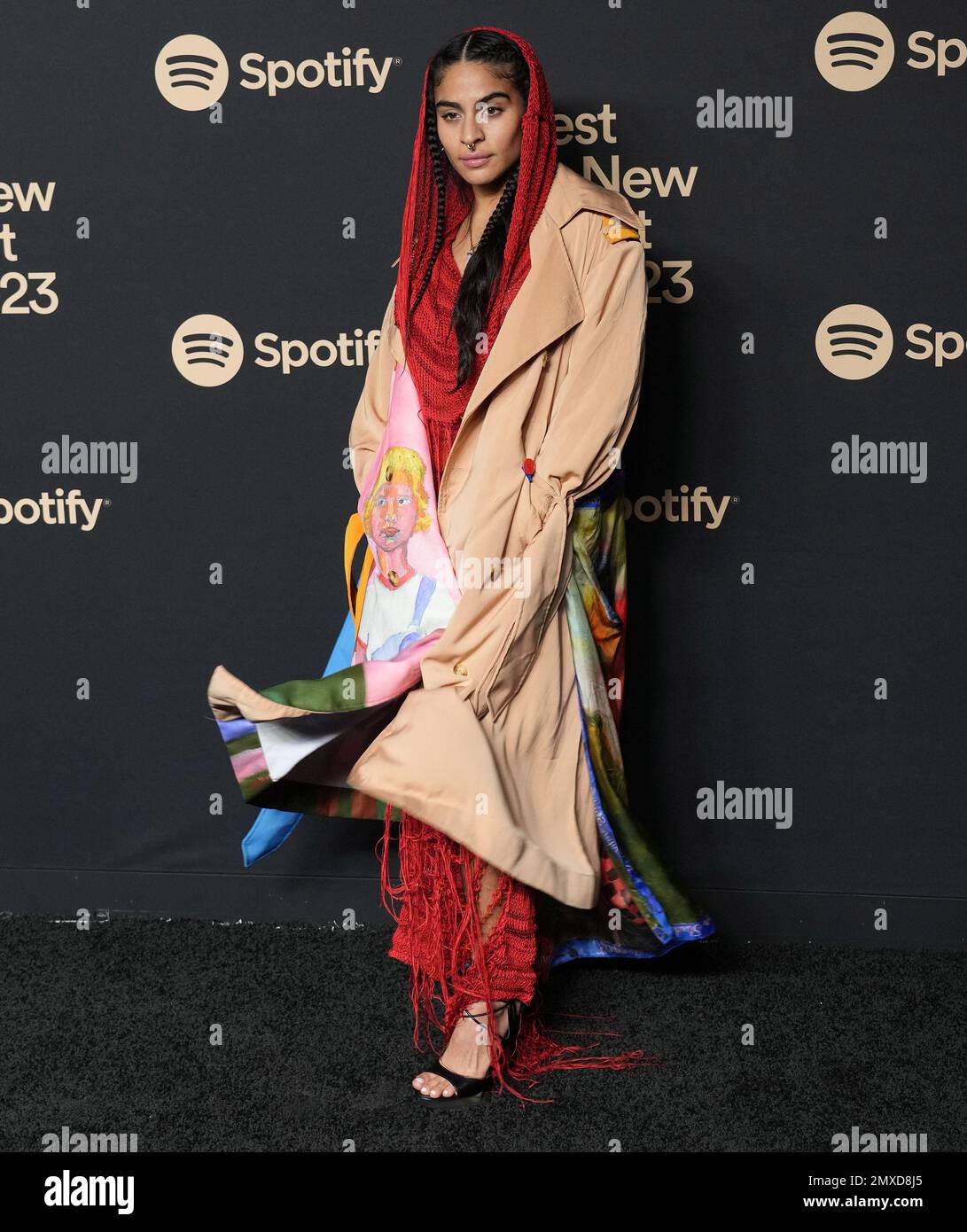 West Hollywood, CA, February 2, 2023. Jessie Reyez arrives at the Spotify's 2023 Best New Artist ...