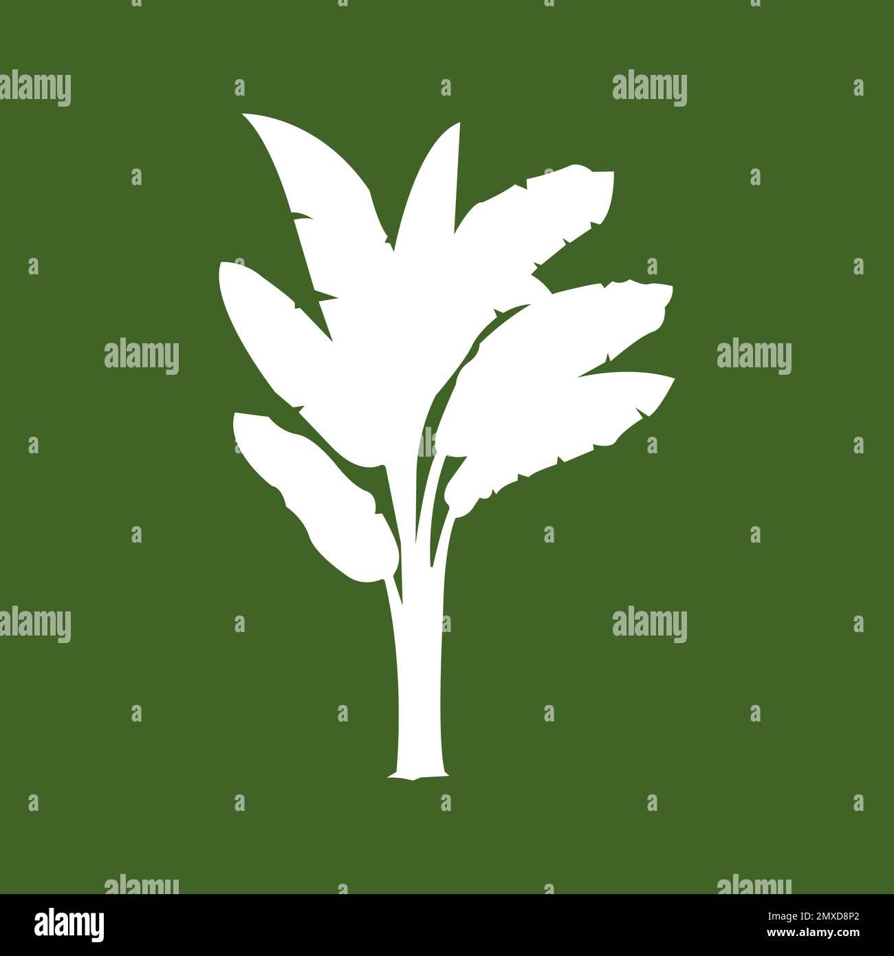 Banana tree vector vectors hi-res stock photography and images - Alamy