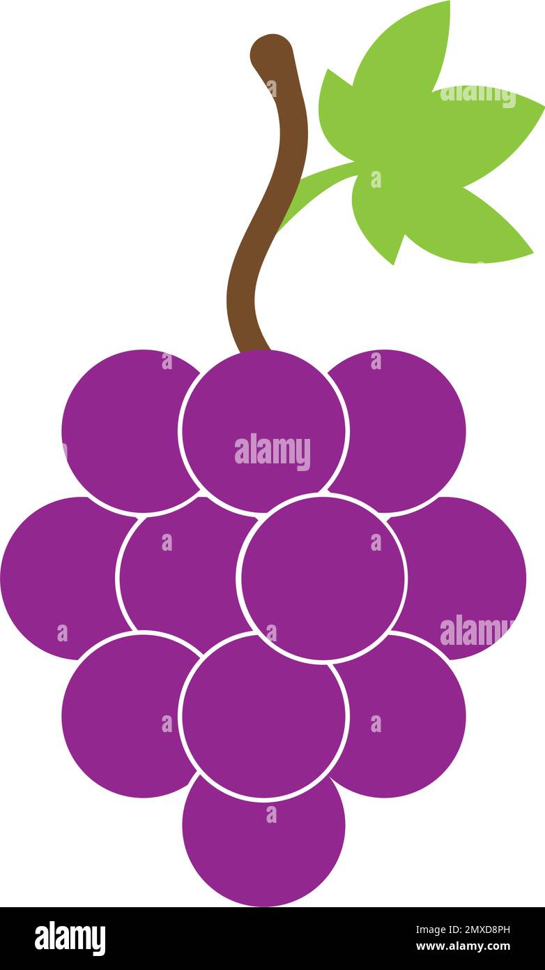 Grape icon vector illustration logo design Stock Vector Image & Art - Alamy