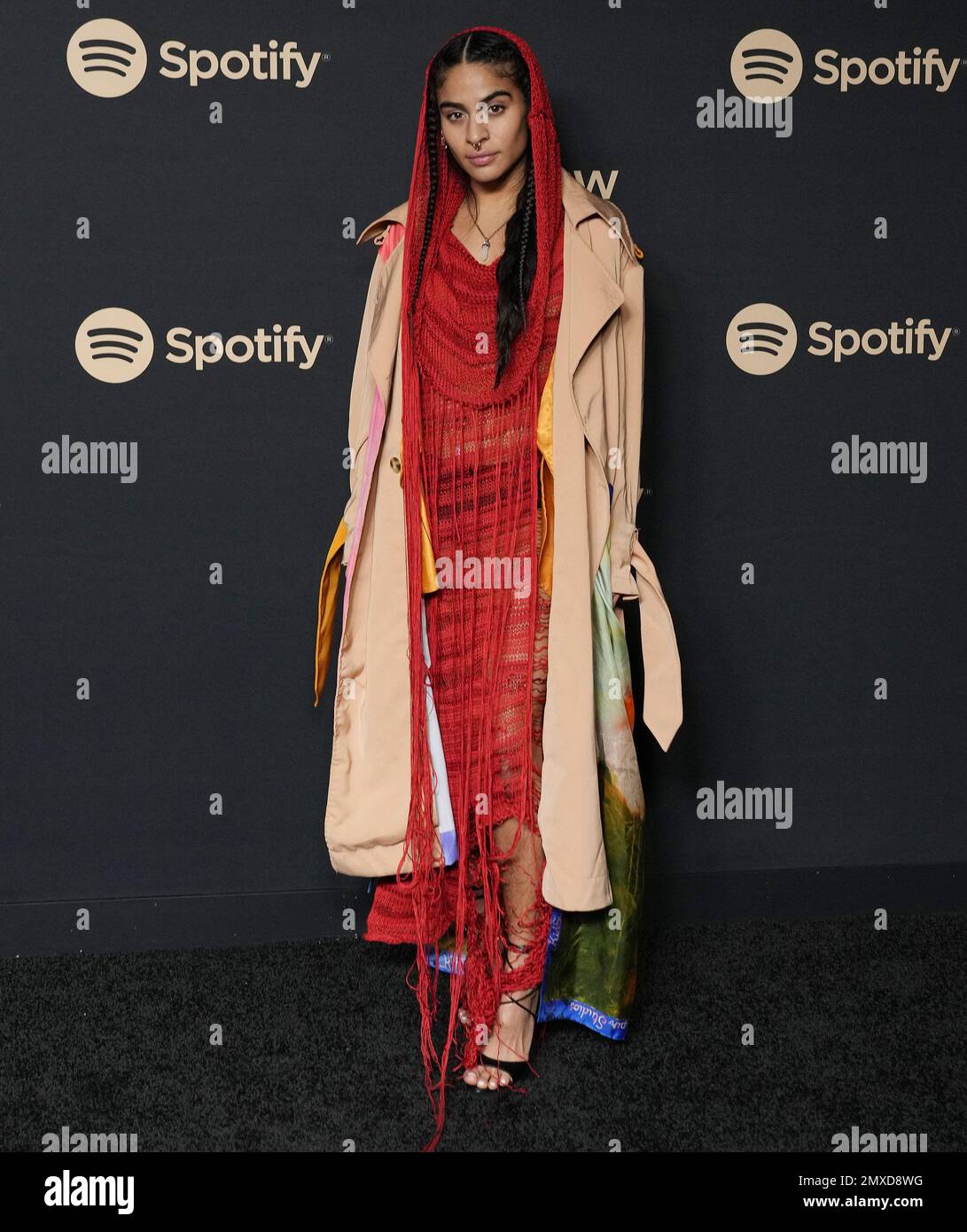 West Hollywood, CA, February 2, 2023. Jessie Reyez arrives at the Spotify's 2023 Best New Artist ...