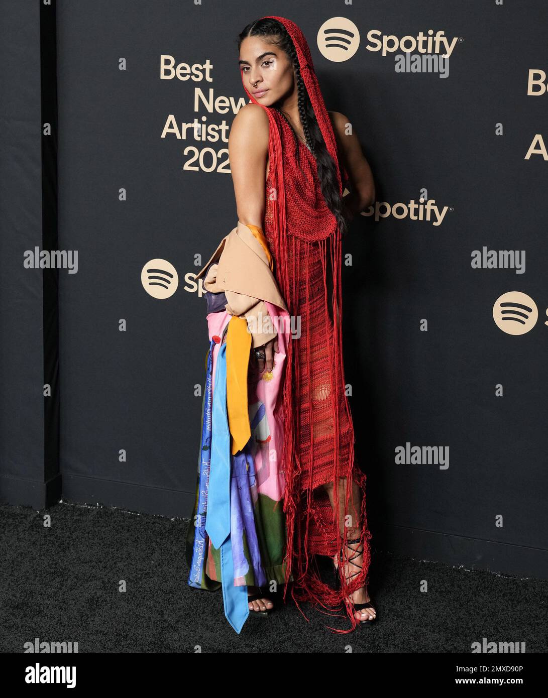 West Hollywood, CA, February 2, 2023. Jessie Reyez arrives at the Spotify's 2023 Best New Artist ...