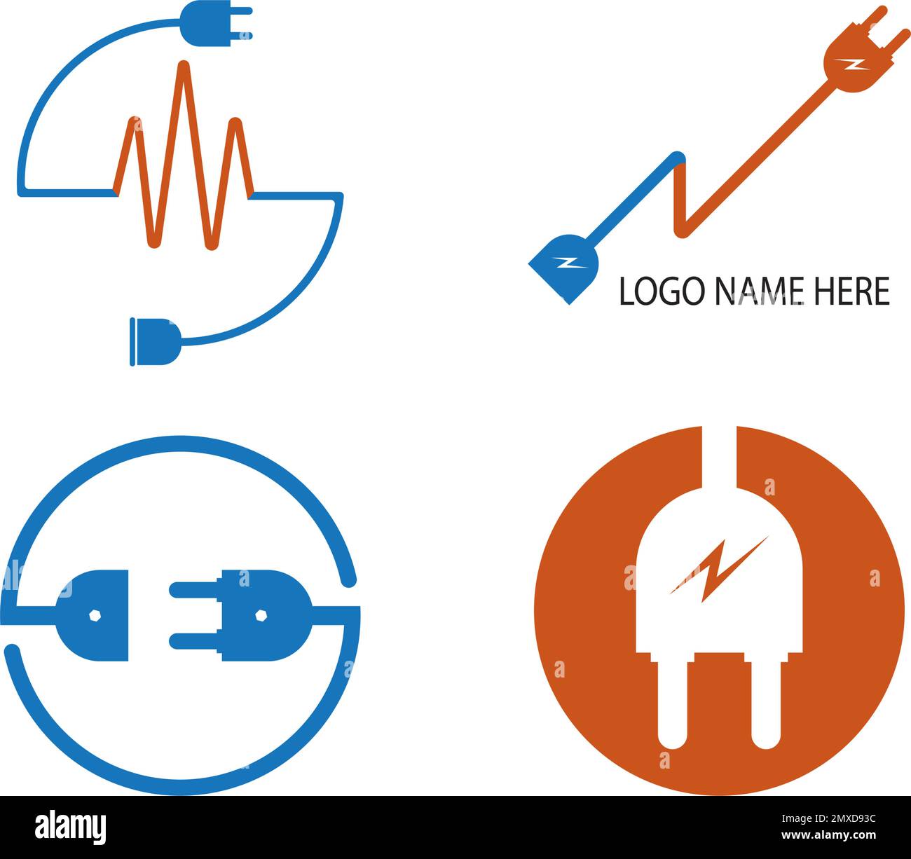 electric plug icon vector illustration logo design Stock Vector Image ...