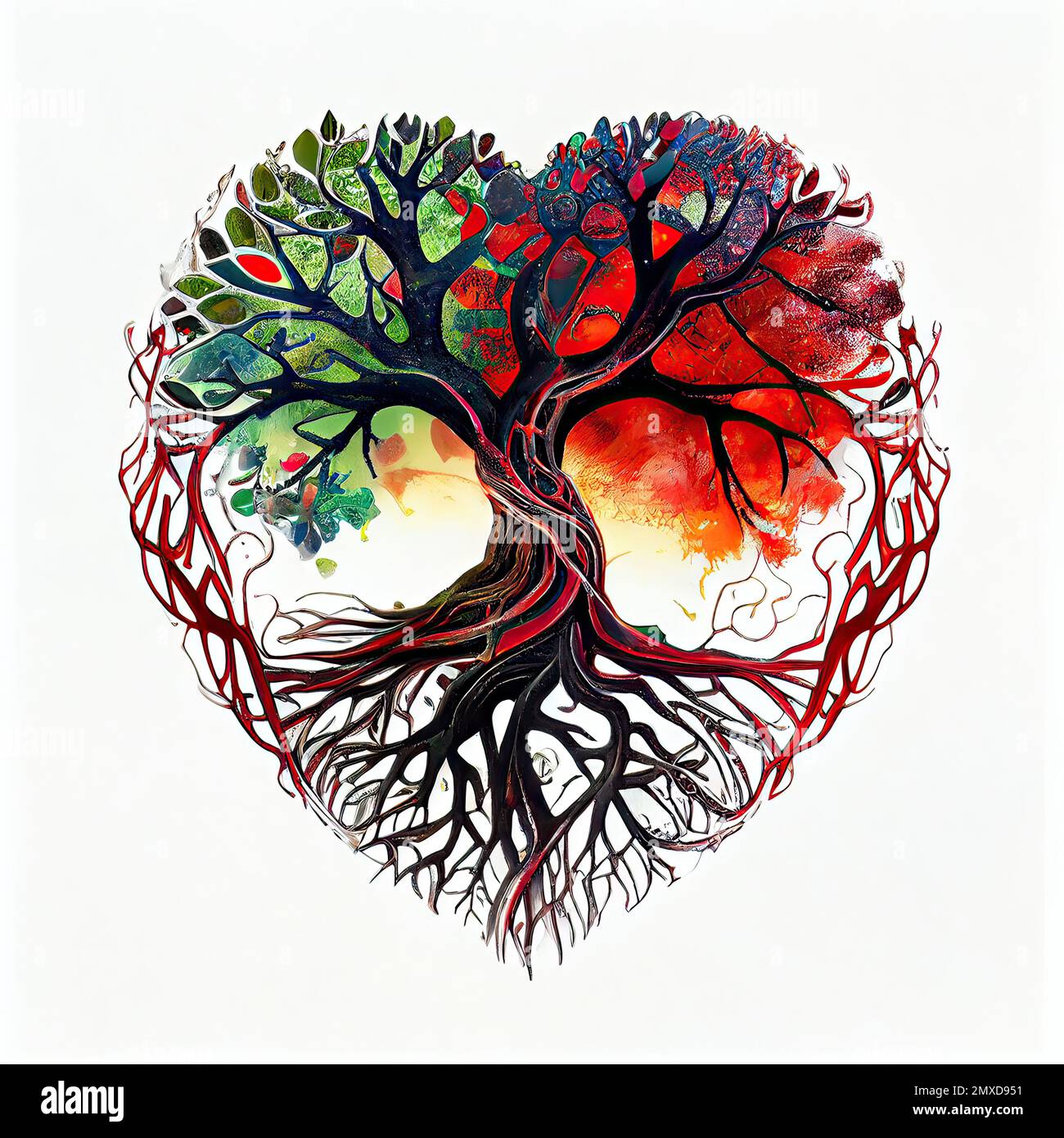 Celtic tree illustration Cut Out Stock Images & Pictures - Alamy