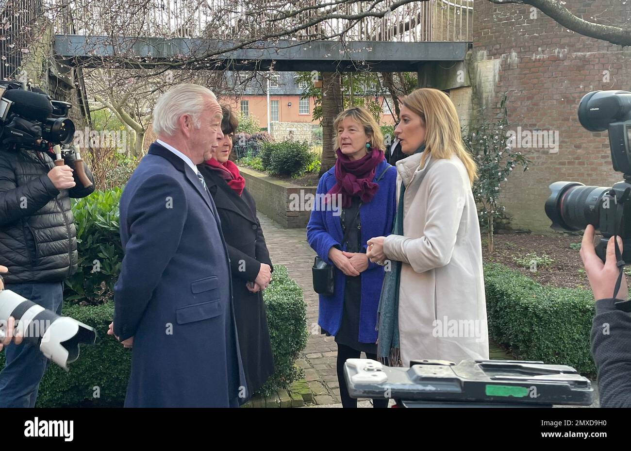 (Left to right:) Veronica Guerin's brother Jimmy Guerin, his wife ...