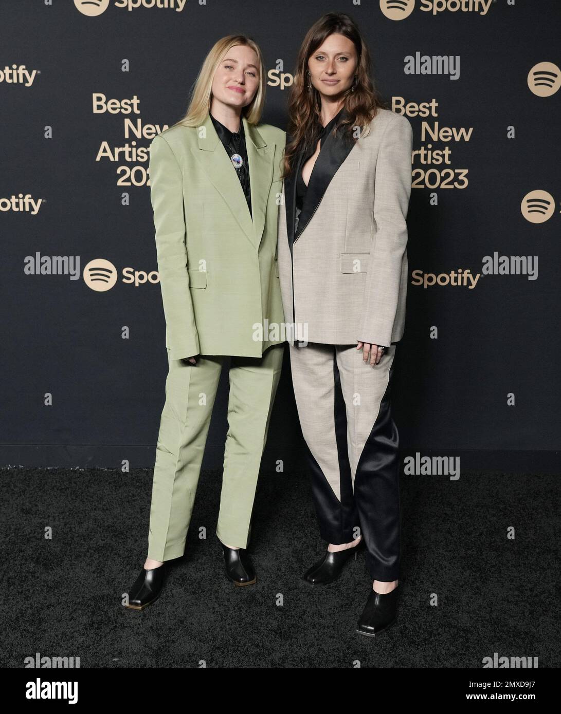 Los Angeles, USA. 02nd Feb, 2023. (L-R) Aly Michalka and AJ Michalka ...