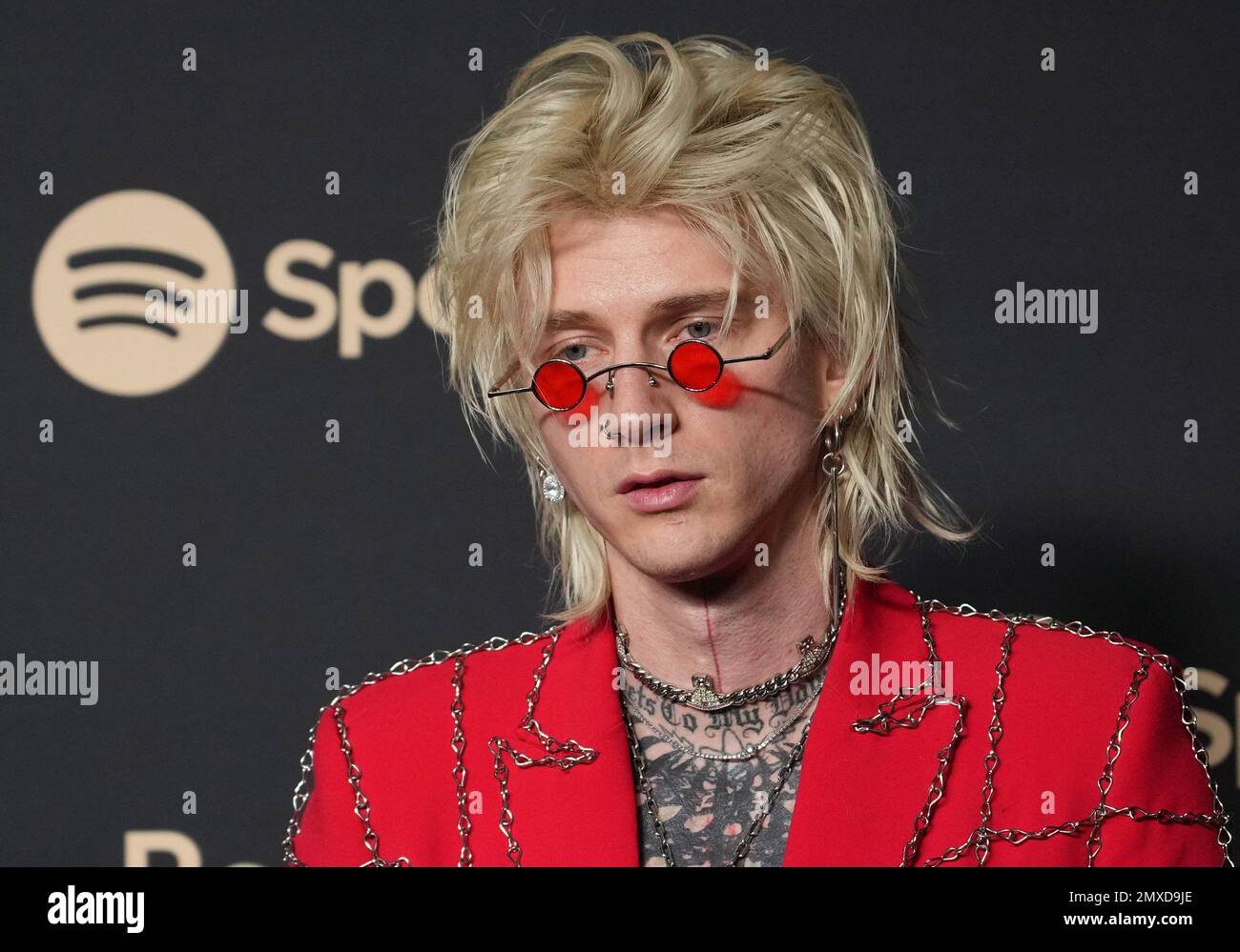 Los Angeles, USA. 02nd Feb, 2023. Machine Gun Kelly arrives at the ...