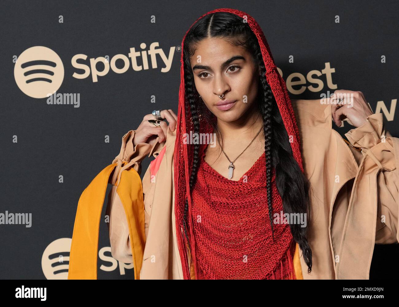 Los Angeles, USA. 02nd Feb, 2023. Jessie Reyez arrives at the Spotify's 2023 Best New Artist ...