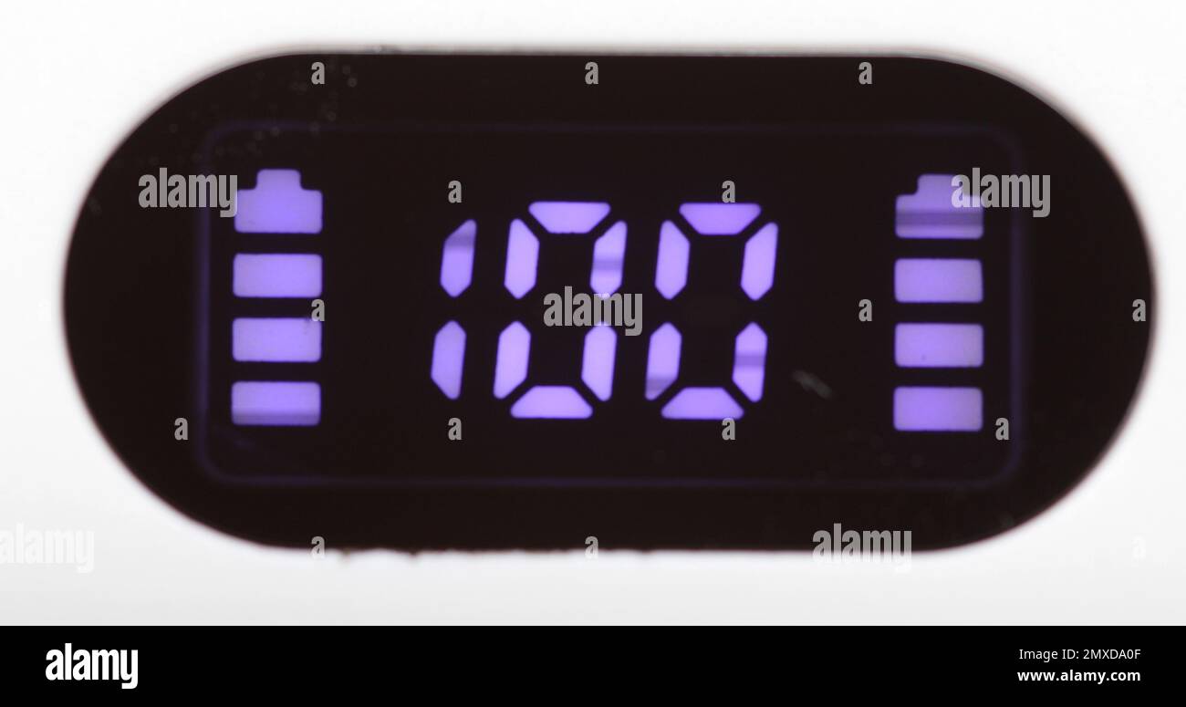 Charging bar when charging a battery progress with digital display ...