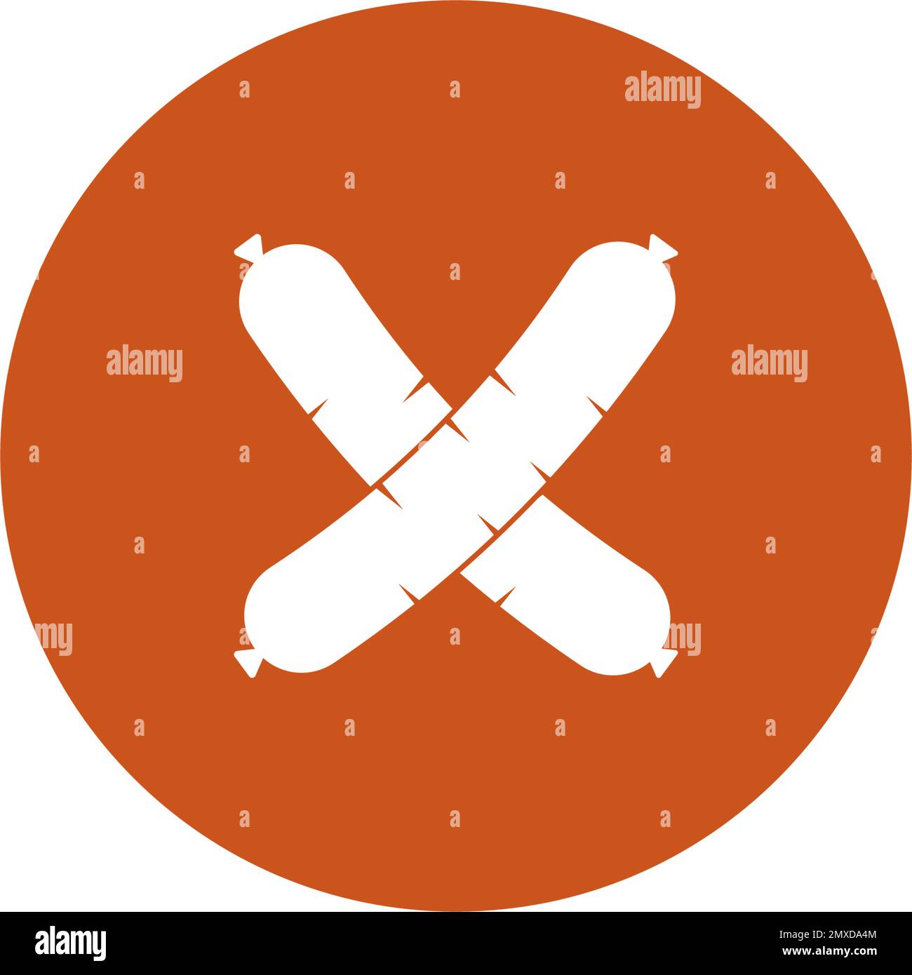 Sausage icon vector hi-res stock photography and images - Alamy