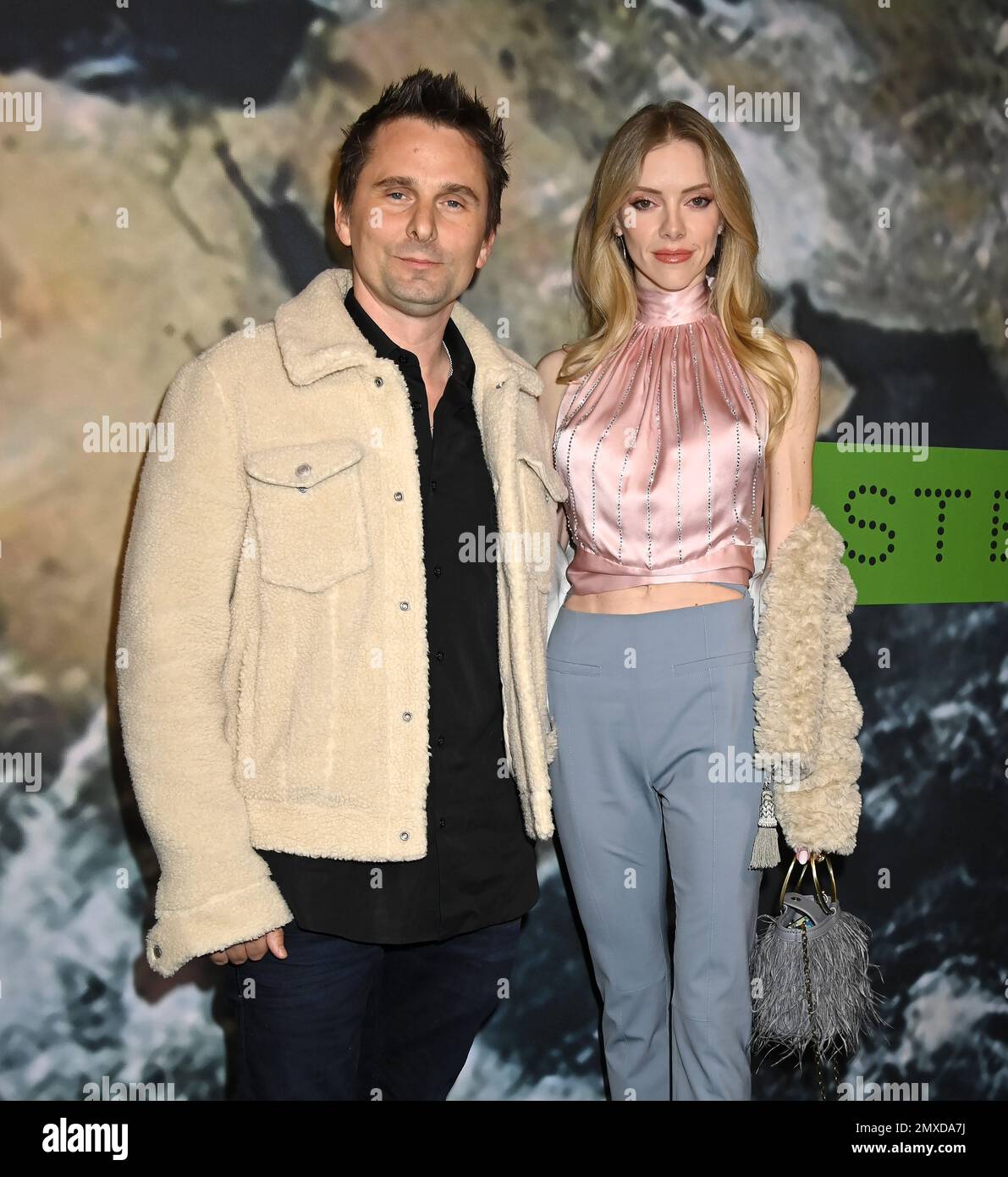 Los Angeles, CA. February 2, 2023 Matt Bellamy and Elle Evans arriving ...