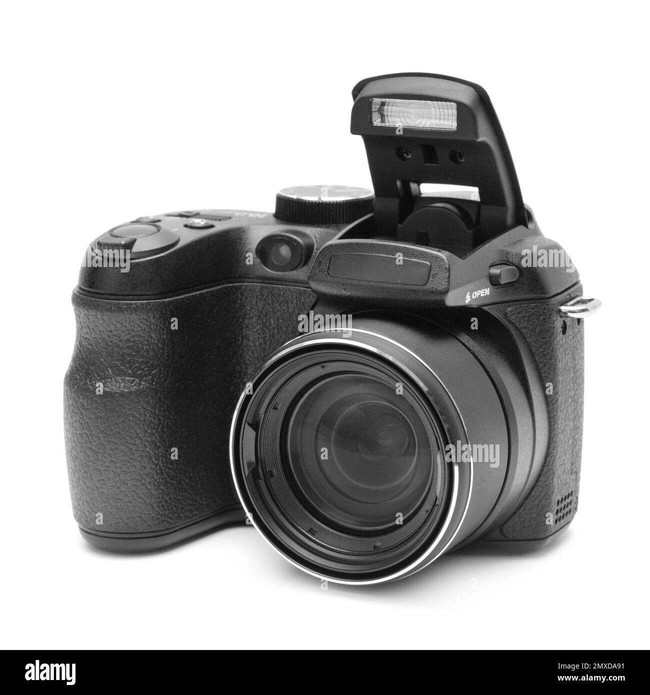 photocamera isolated on a white background Stock Photo - Alamy