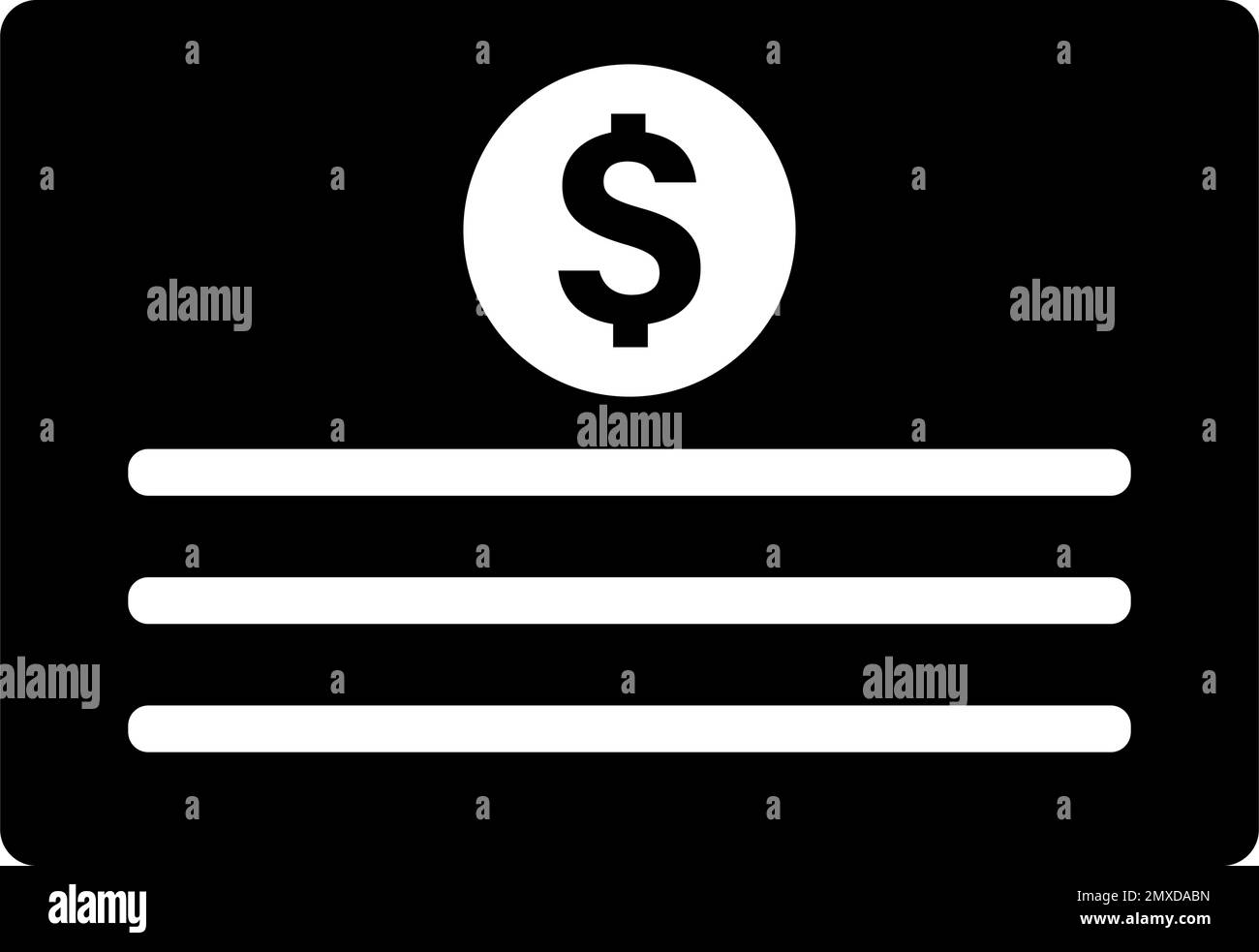 Government bond silhouette icon. Debt. Editable vector Stock Vector ...