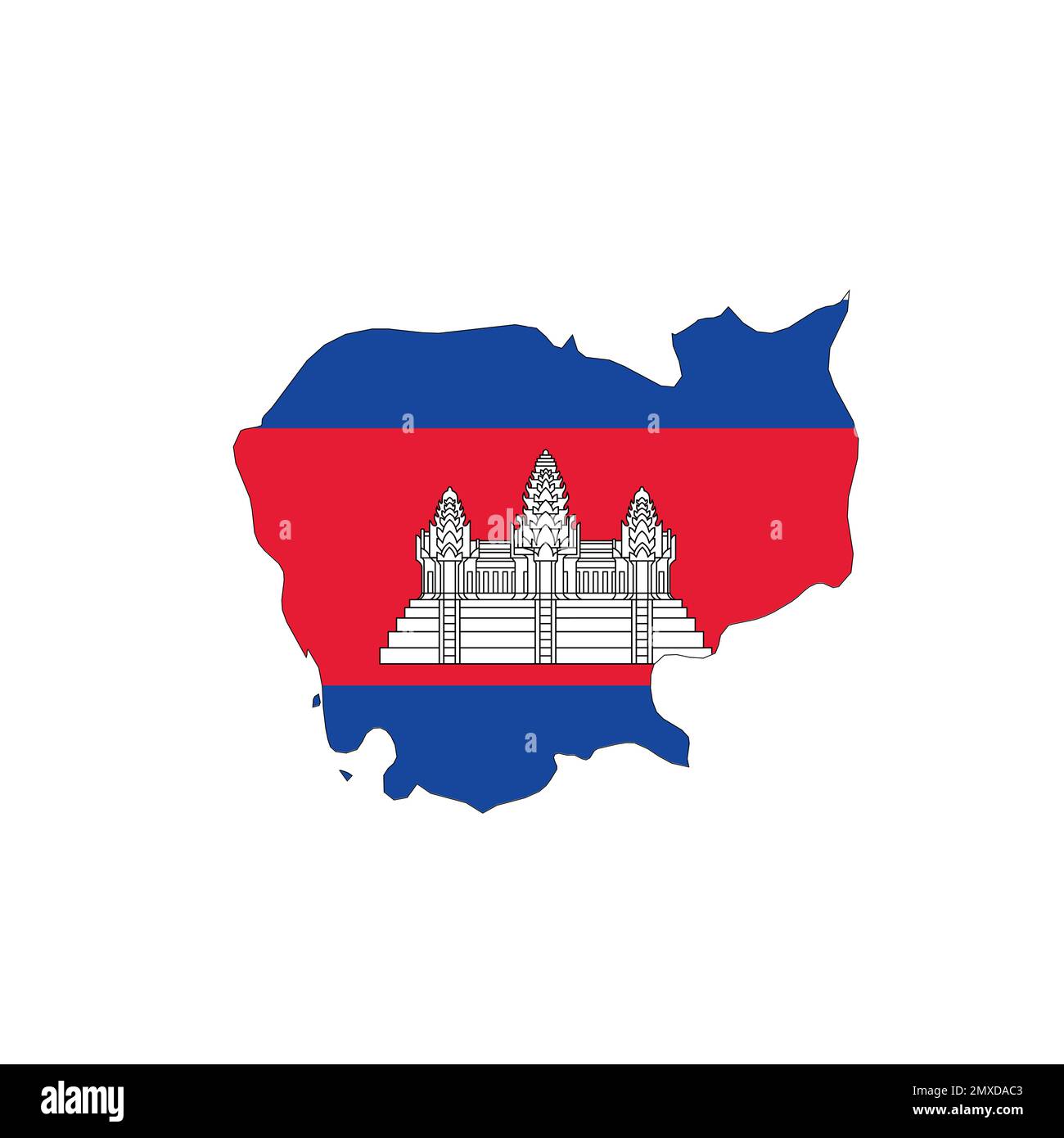 Cambodia national flag in Cut Out Stock Images & Pictures - Alamy