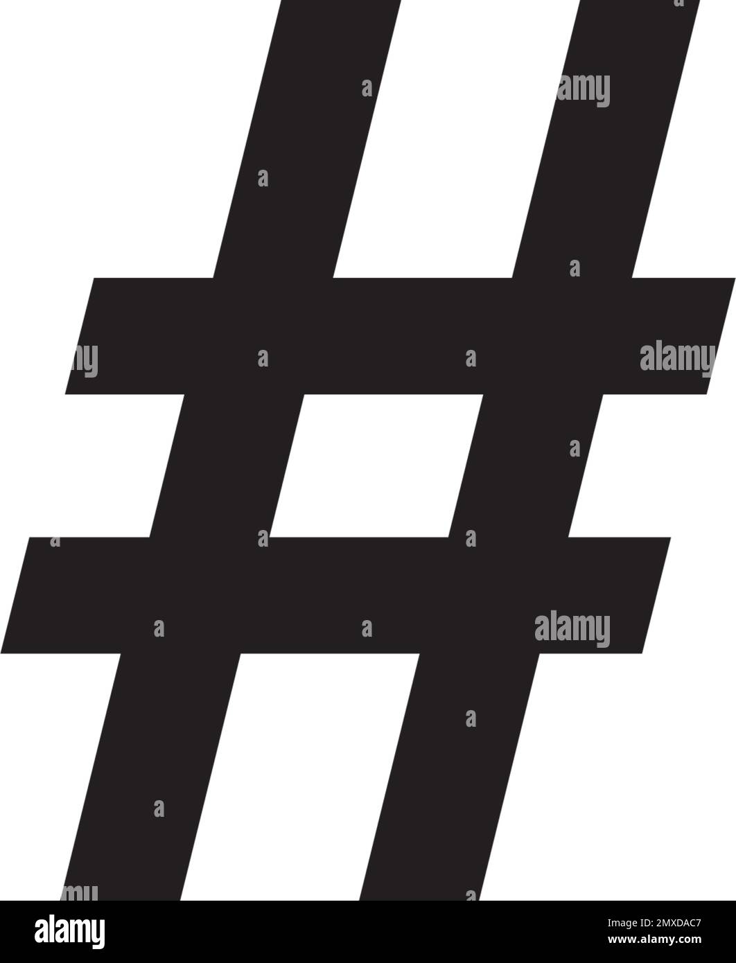 hastag vector icon logo design,template Stock Vector Image & Art - Alamy